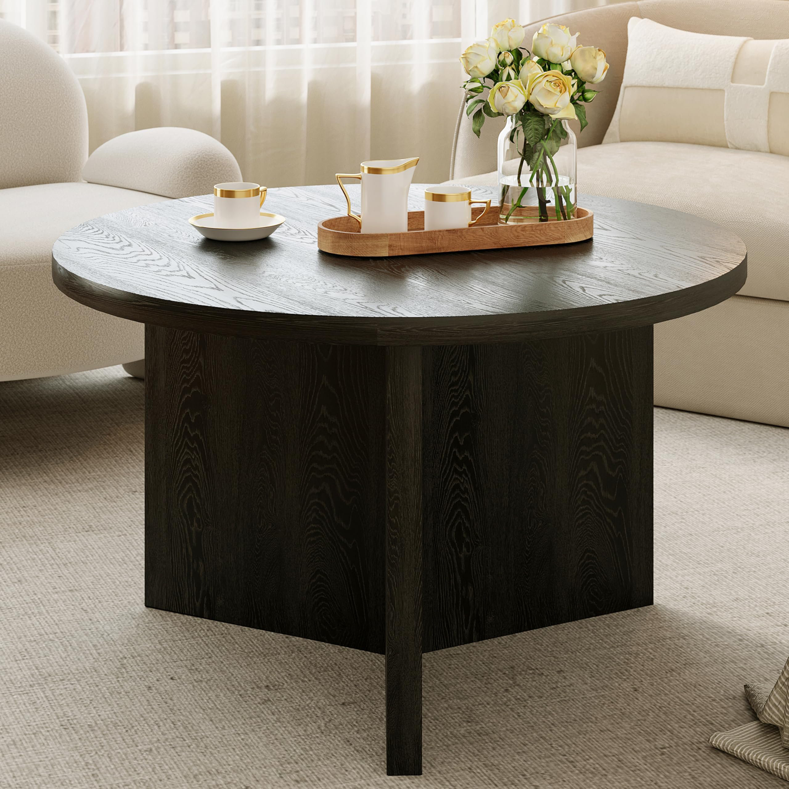 Ophelia & Co. 27.5-Inch Coffee Table For Small Spaces, Simple Modern ...