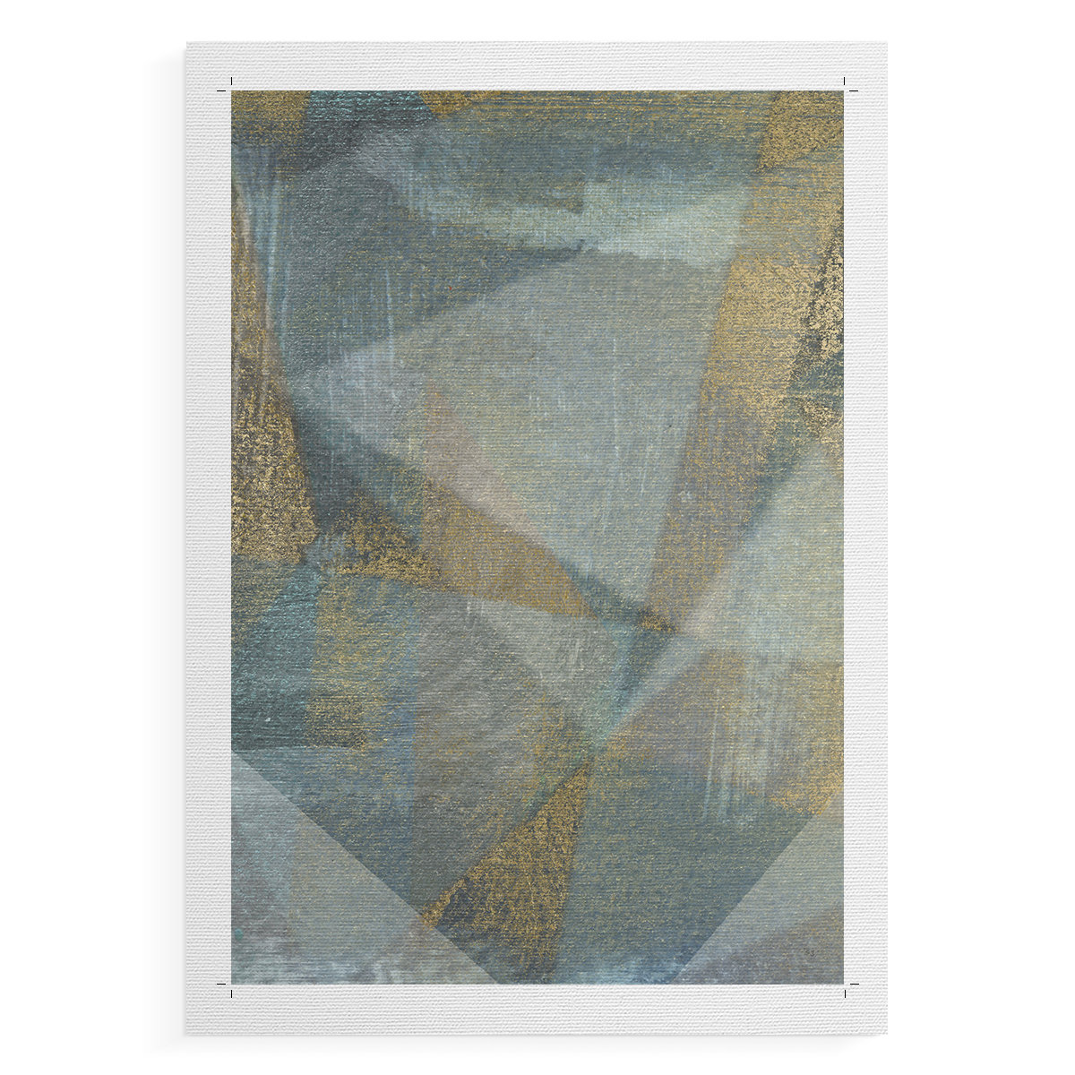 Wexford Home Geometric Facets II -Canvas Print Only - NOT FRAMED | Wayfair