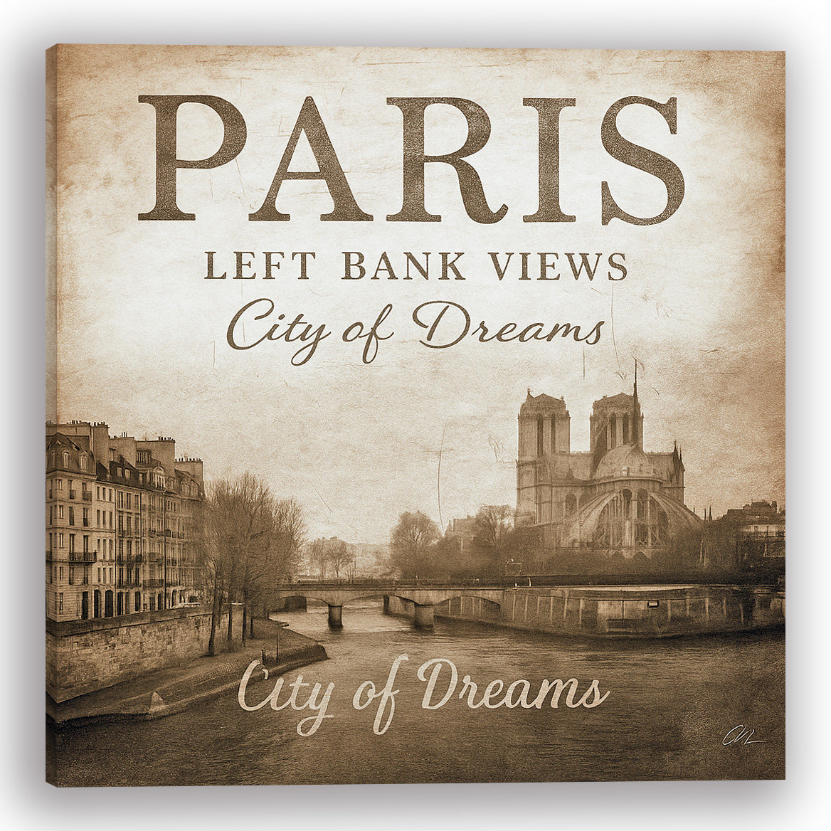 Winston Porter "Paris – Left Bank Views: City of Dreams" Canvas Wall ...