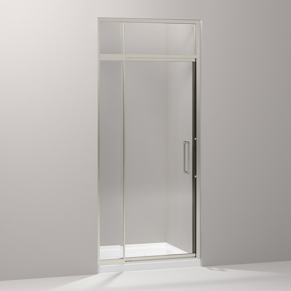 Kohler Lattis 39" x 89.5" Pivot Shower Door with Sliding Steam Transom ...
