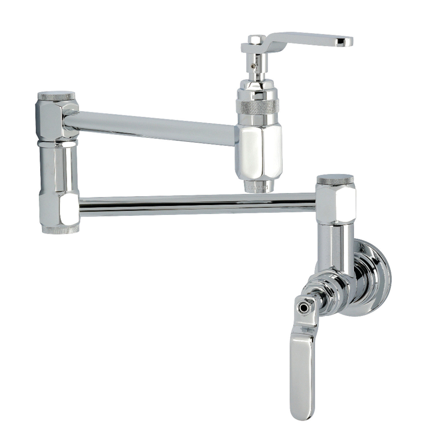 Kingston Brass Whitaker Two-Handle 1-Hole Wall Mount Pot Filler Faucet ...