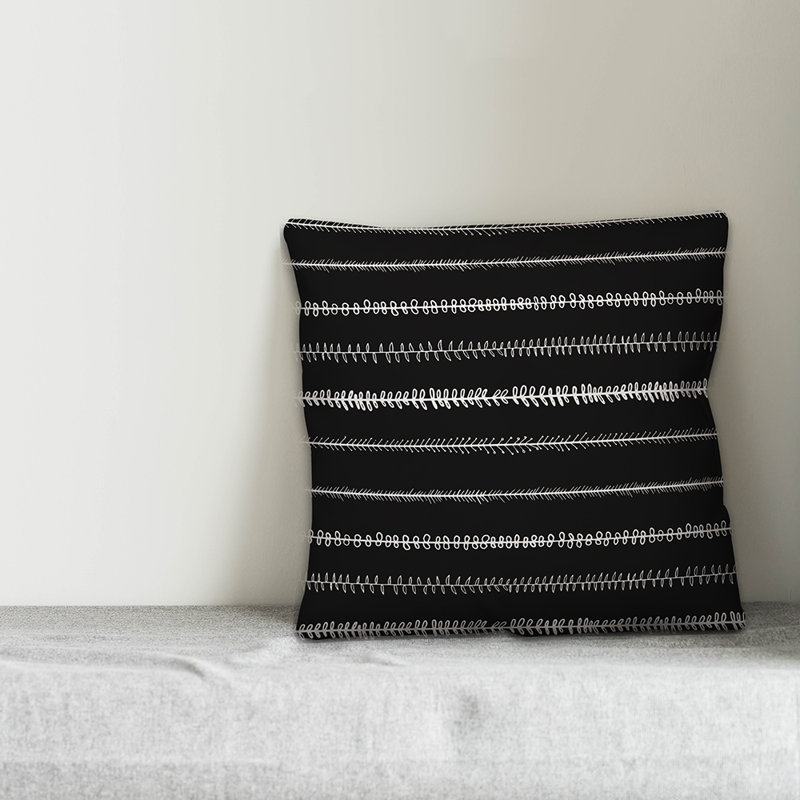Designs Direct Creative Group Lines Square Pillow Cover & Insert | Wayfair