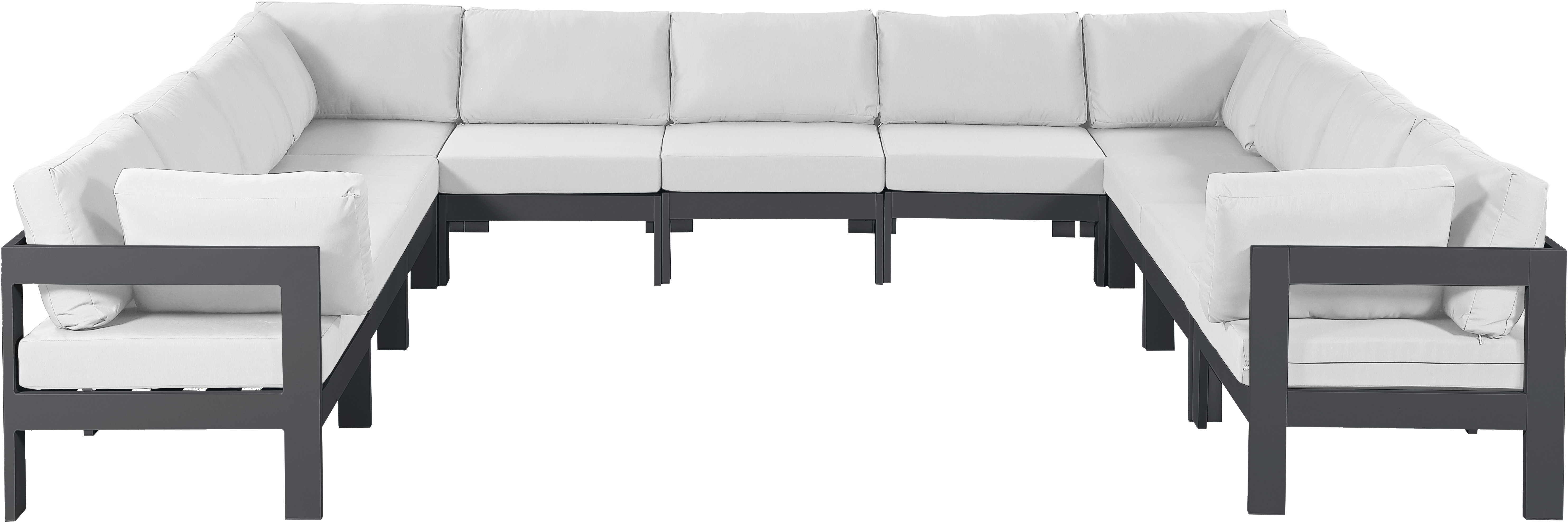Ebern Designs Layelle 150" Wide Outdoor U-Shaped Patio Sectional with ...