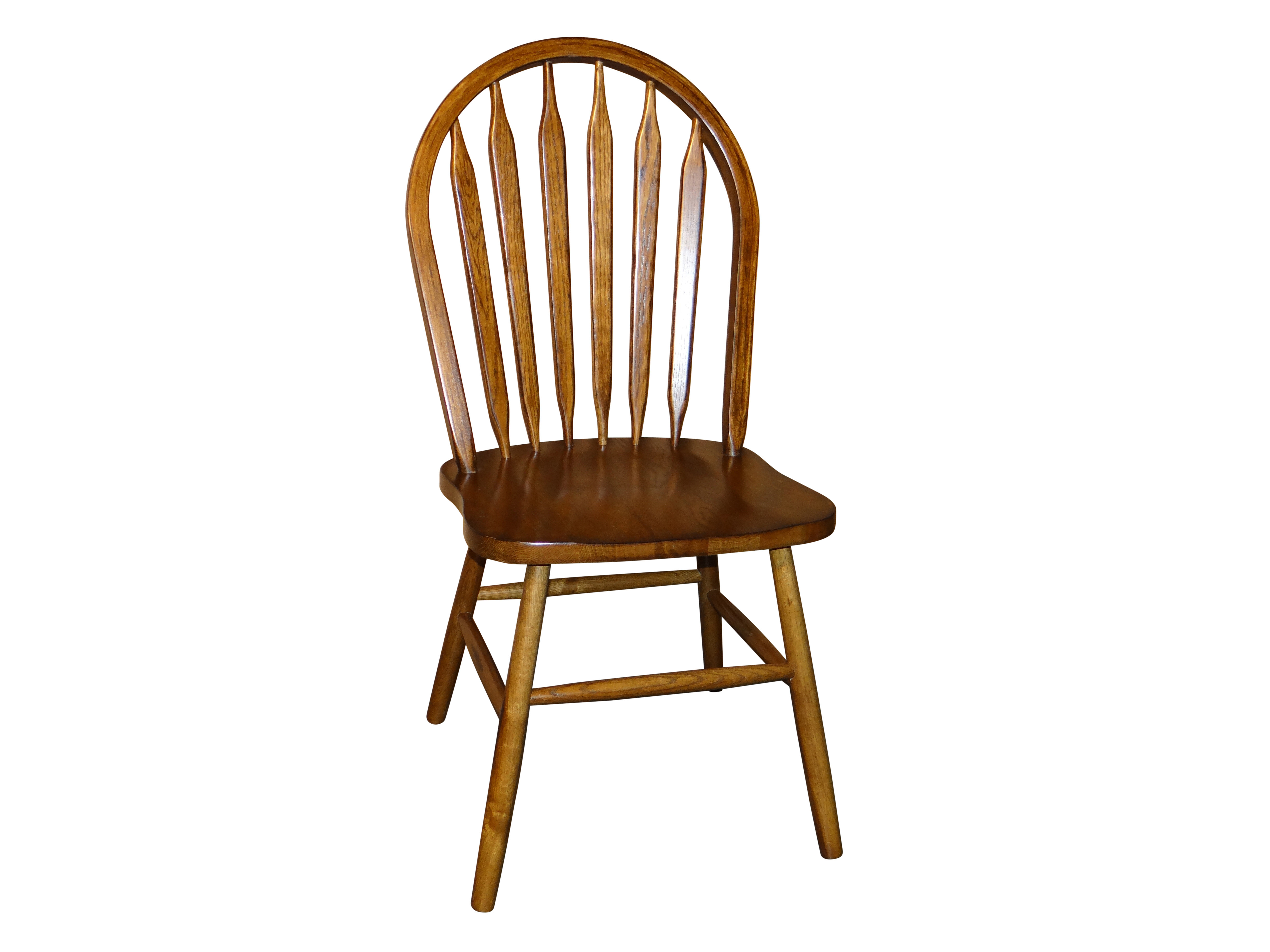 Rosalind Wheeler Chalyce Arrow Back Oak Wood Chair | Wayfair