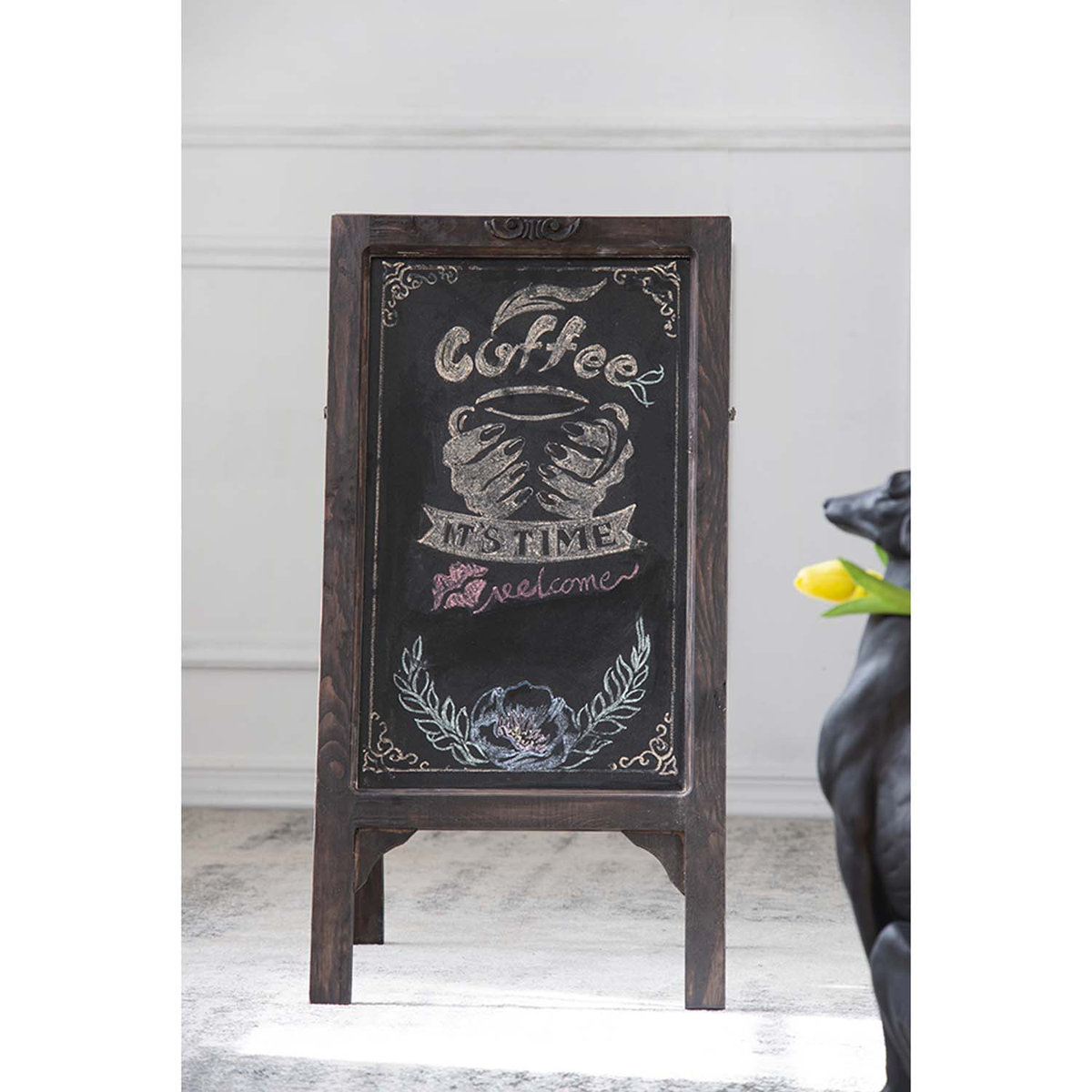 Gracie Oaks Free Standing Chalkboard & Reviews | Wayfair