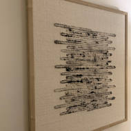 Amber Lewis x Loloi Sutter Silver / Ivory 3'-2" x 3'-6" Wall Art ...