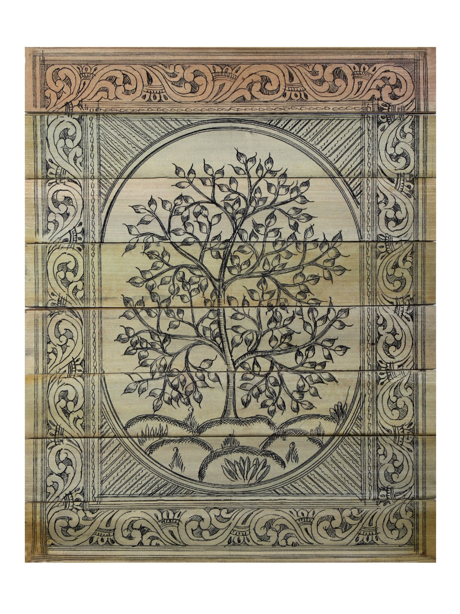 Red Barrel Studio® Tree Series 72 | Patta Painting From Odisha | Wayfair