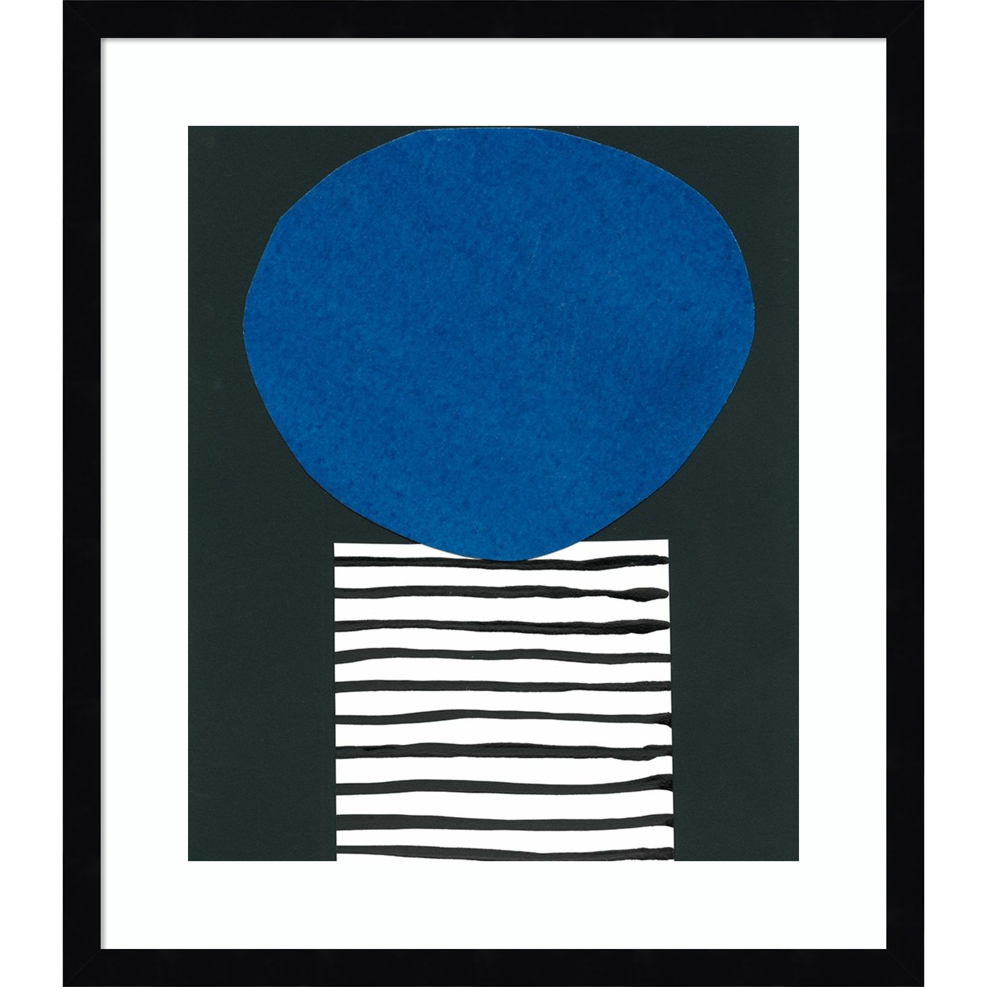 AllModern Zaley Memphis In Blue V By Renee W. Stramelframed Art Print ...