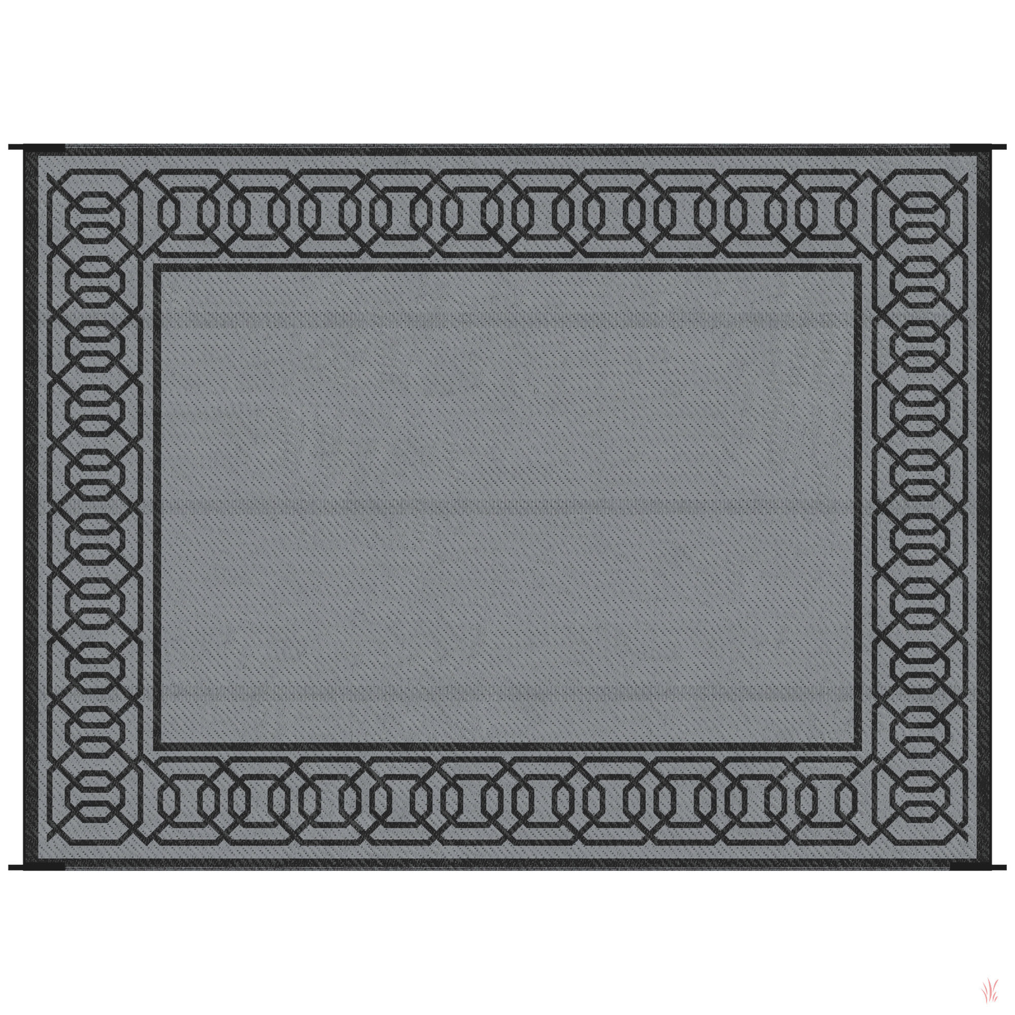 Latitude Run® Outsunny Reversible Outdoor Rug, Waterproof Plastic Straw ...