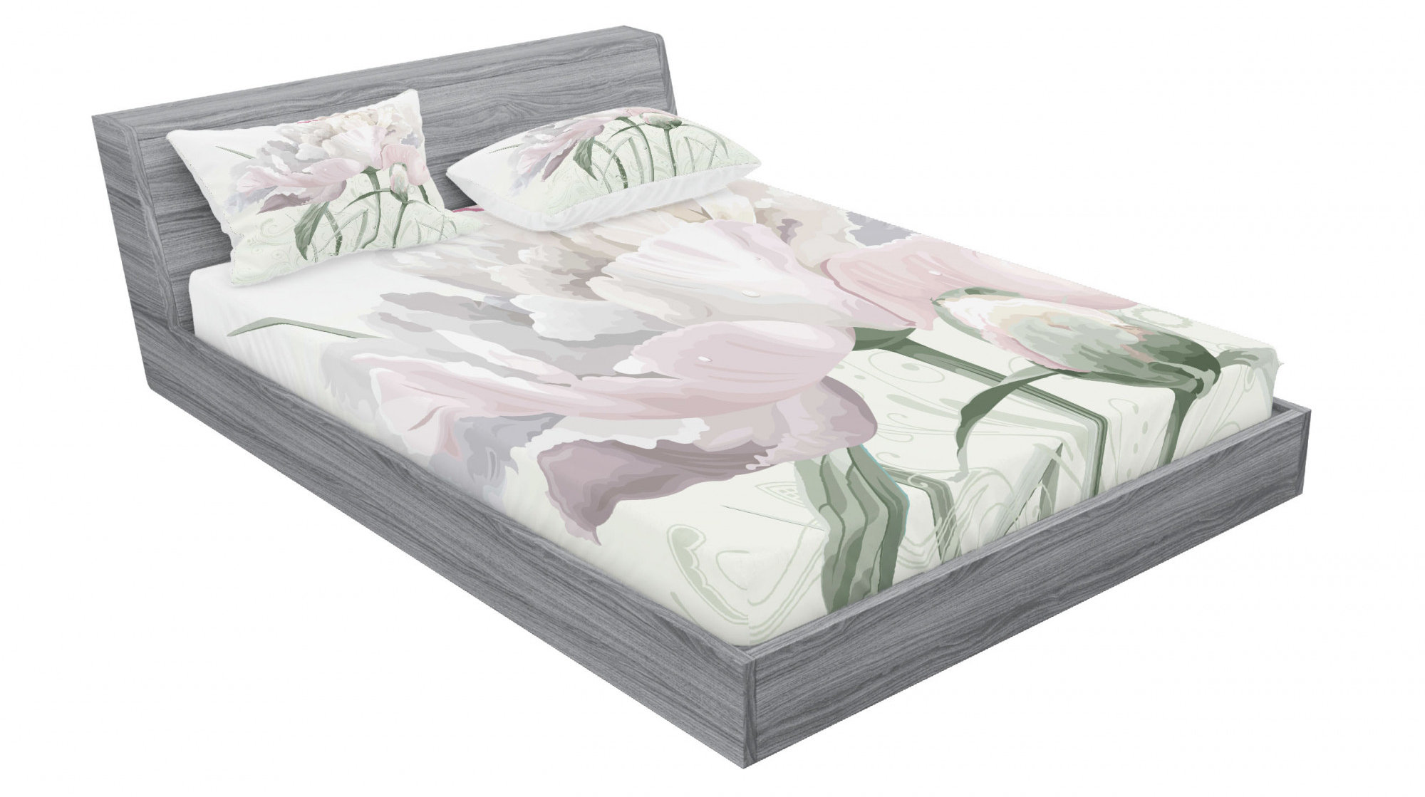 Ambesonne Roses Tulips Floral Sheet Set | Wayfair