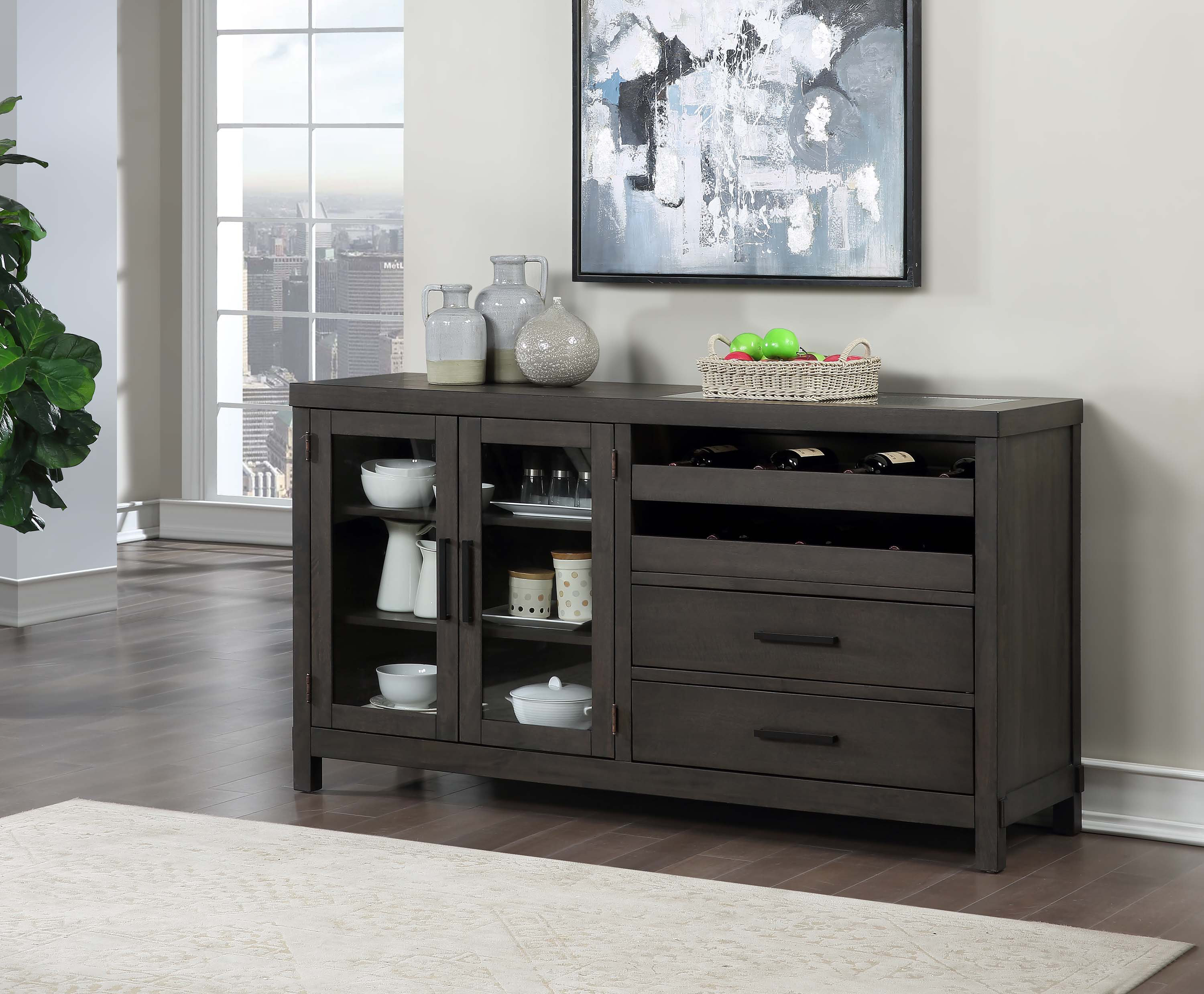 Red Barrel Studio® Napa - Server - Brown | Wayfair