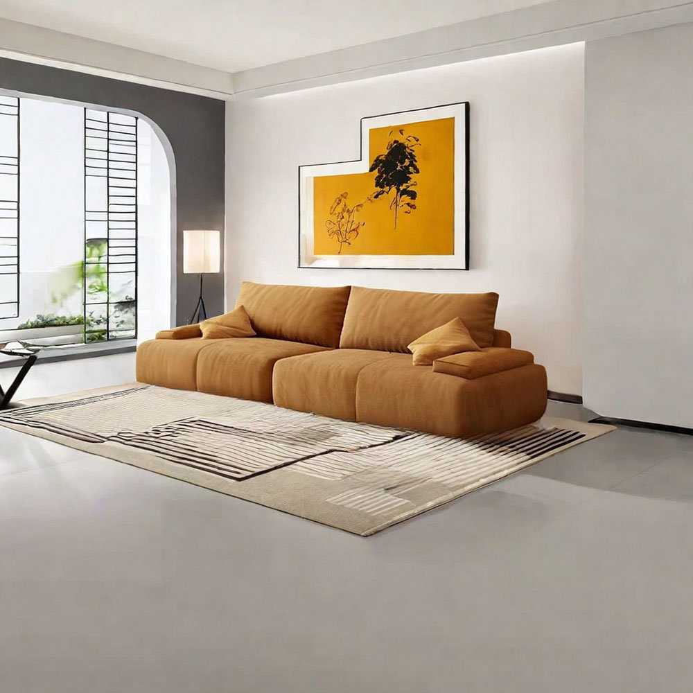 Lifton Italian minimalist tofu block sofa - Wayfair Canada