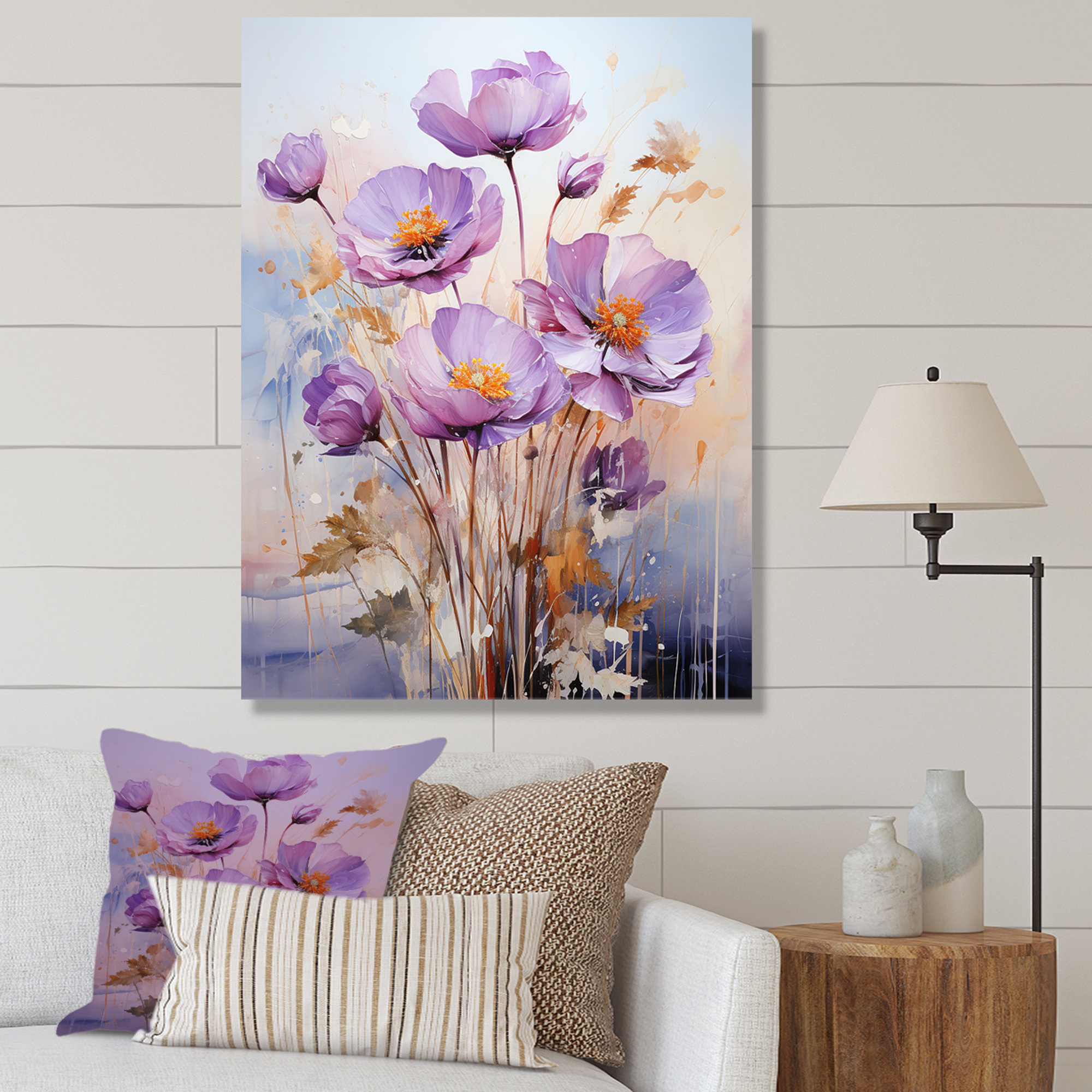 Winston Porter Purple Buttercups Mystical Moments I On Canvas Print ...