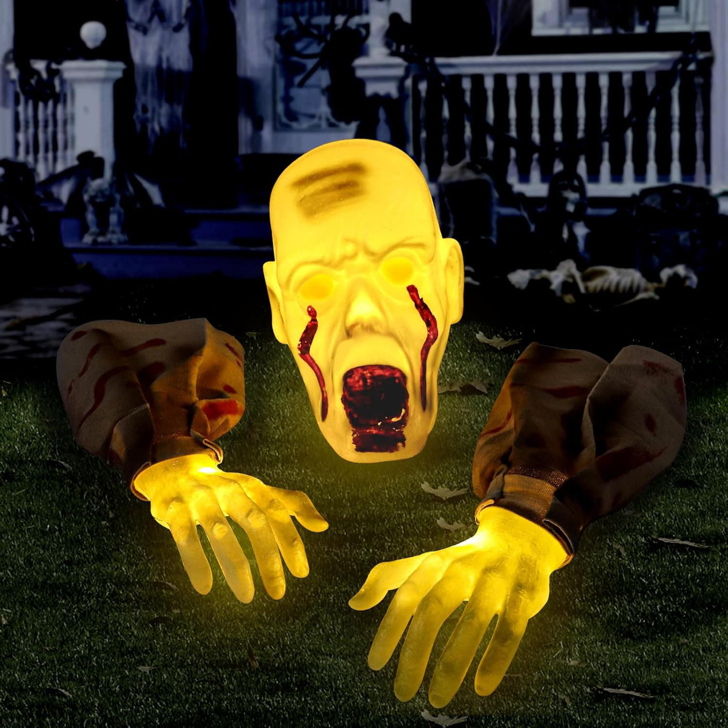 The Holiday Aisle® Halloween Lighted Zombie Groundbreaker Decorations ...