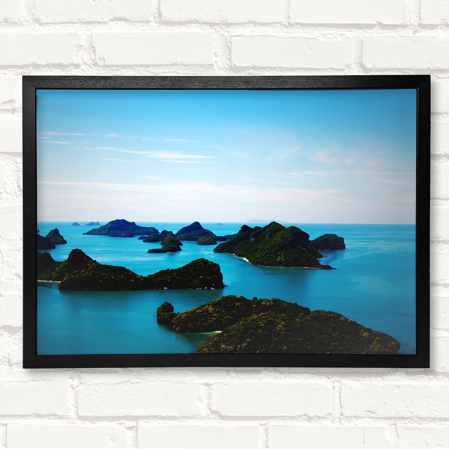 House of Hampton Tranquil Turquoise Rocks Framed Print | Wayfair.co.uk