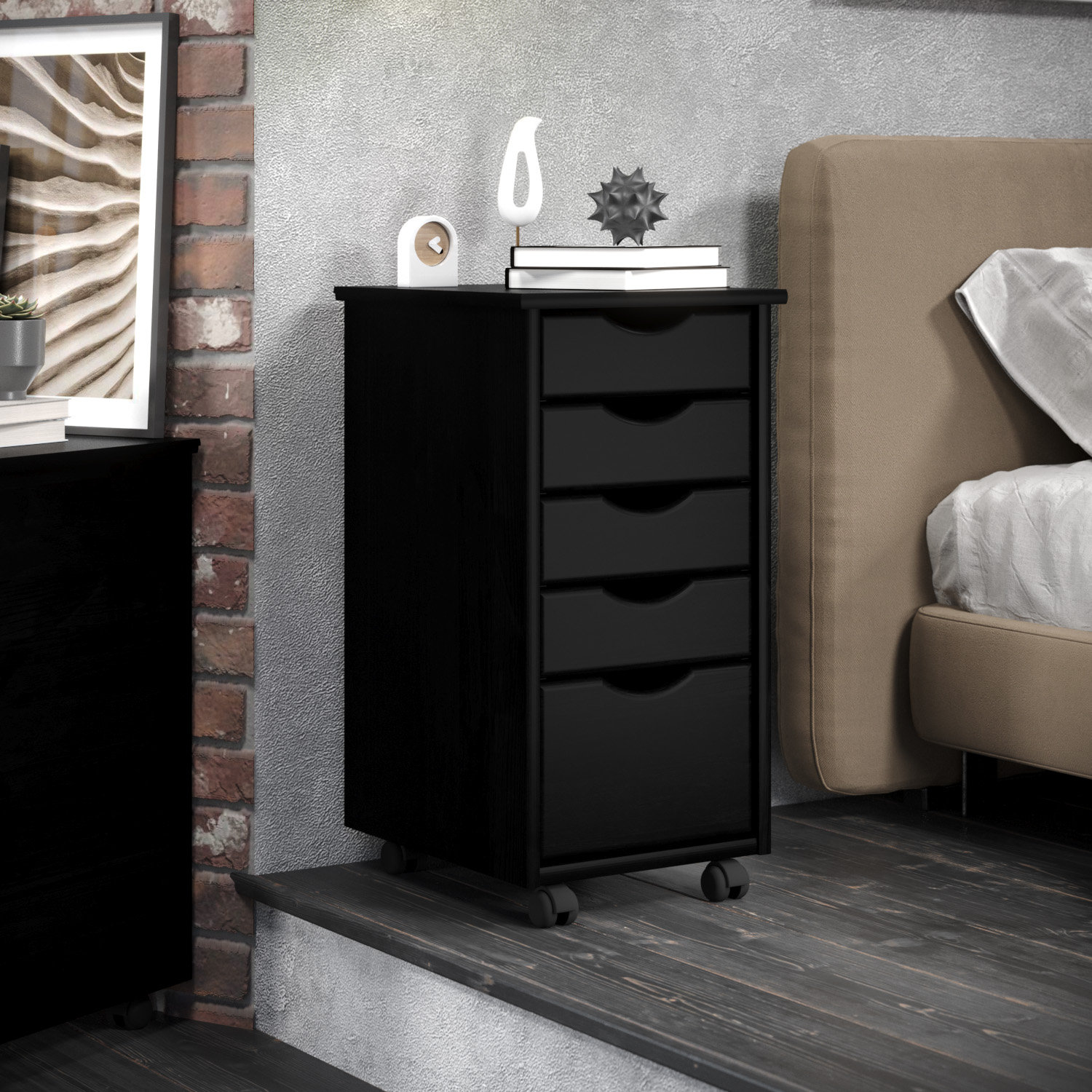 Hokku Designs Blango 5 Drawer Rolling Storage Chest & Reviews - Wayfair ...