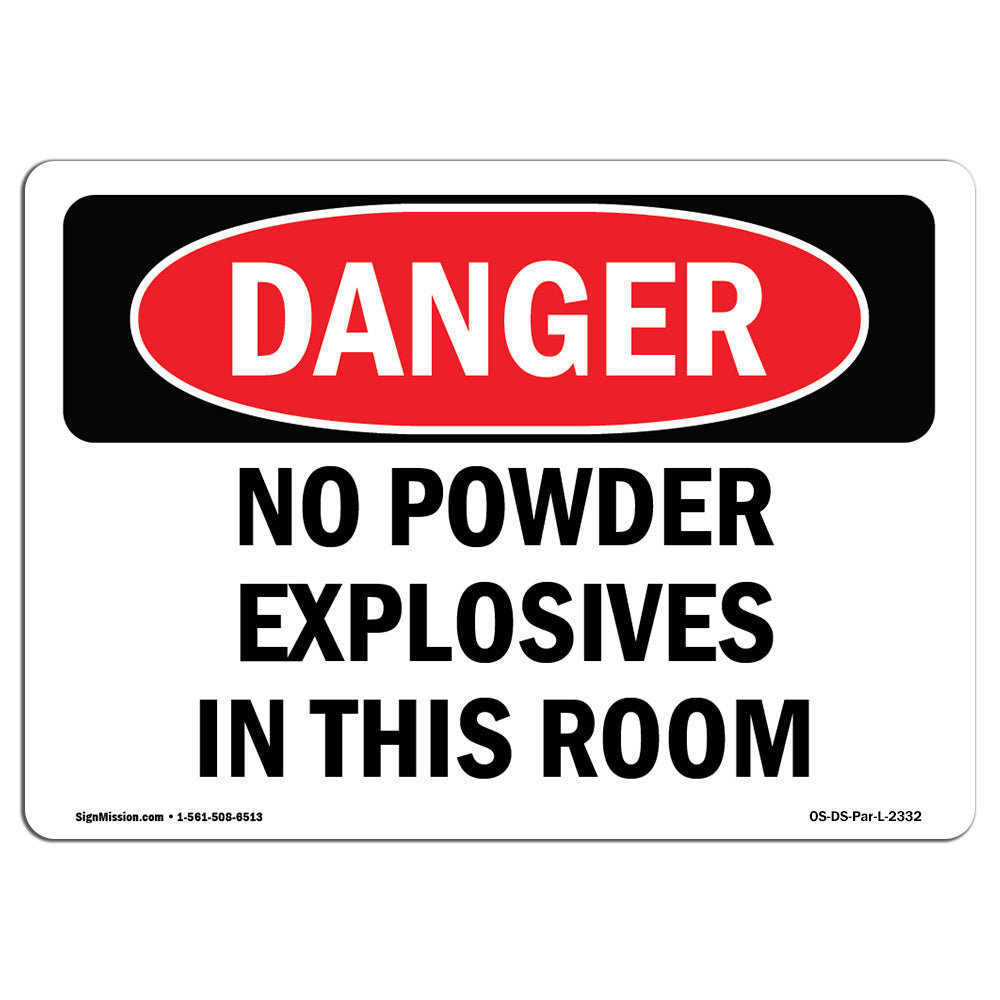 SignMission No Powder Explosives in This Room Sign | Wayfair