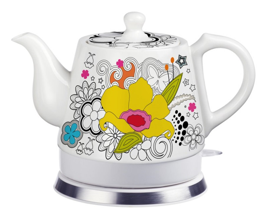 FixtureDisplays 1.2 qt. Ceramic Electric Tea Kettle | Wayfair