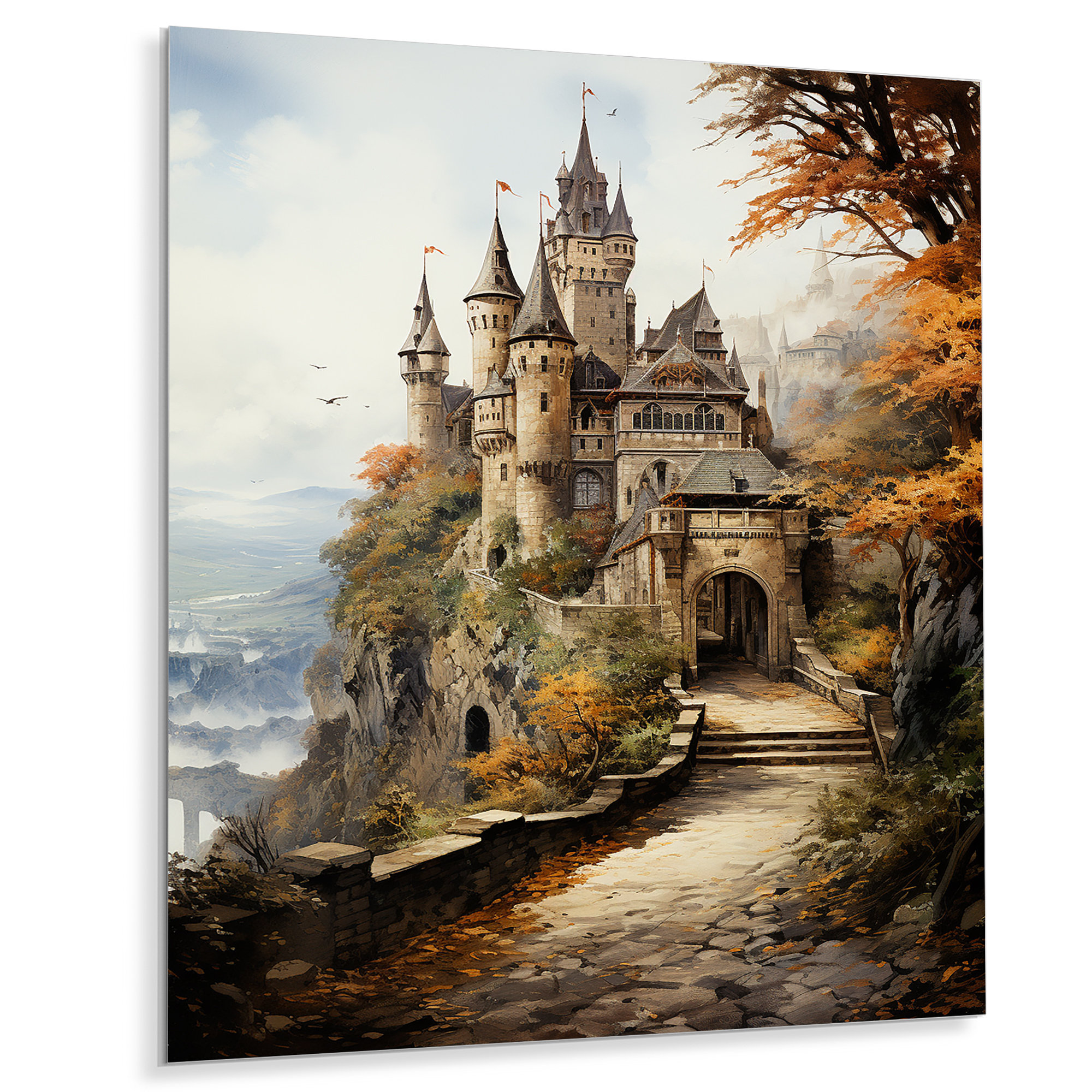 Winston Porter Castles Medieval Splendour Rich - Castles Metal Wall Art ...