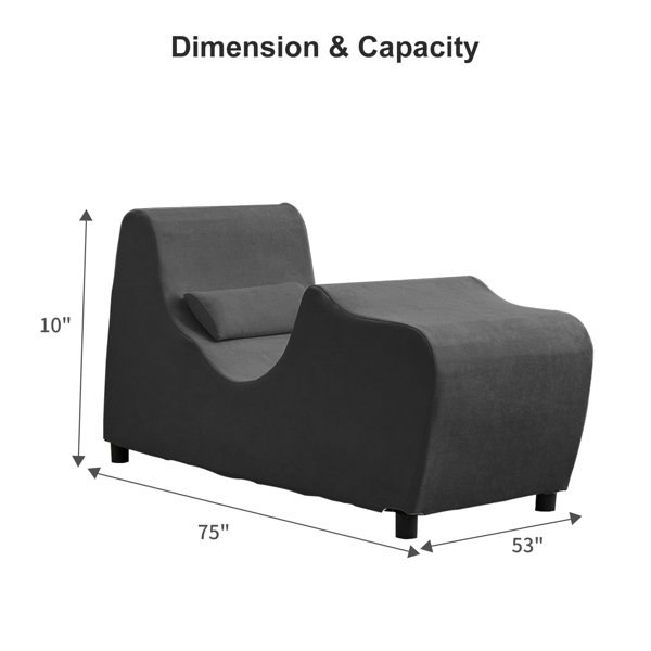 Wrought Studio™ Chaise Lounger For Yoga, Ergonomic Stretching ...