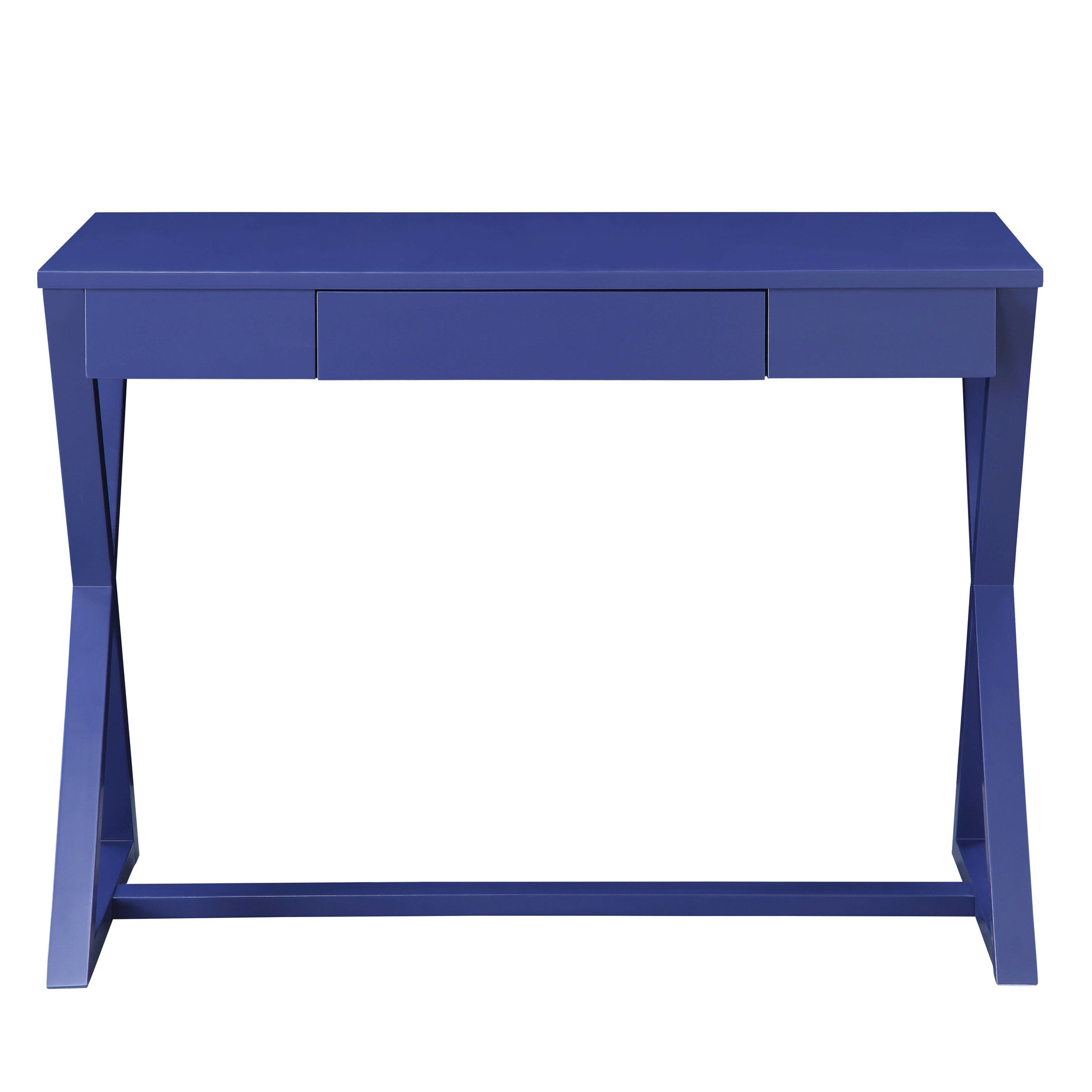 Latitude Run® Blue Finish Writing Desk With Ample Storage Drawer And ...