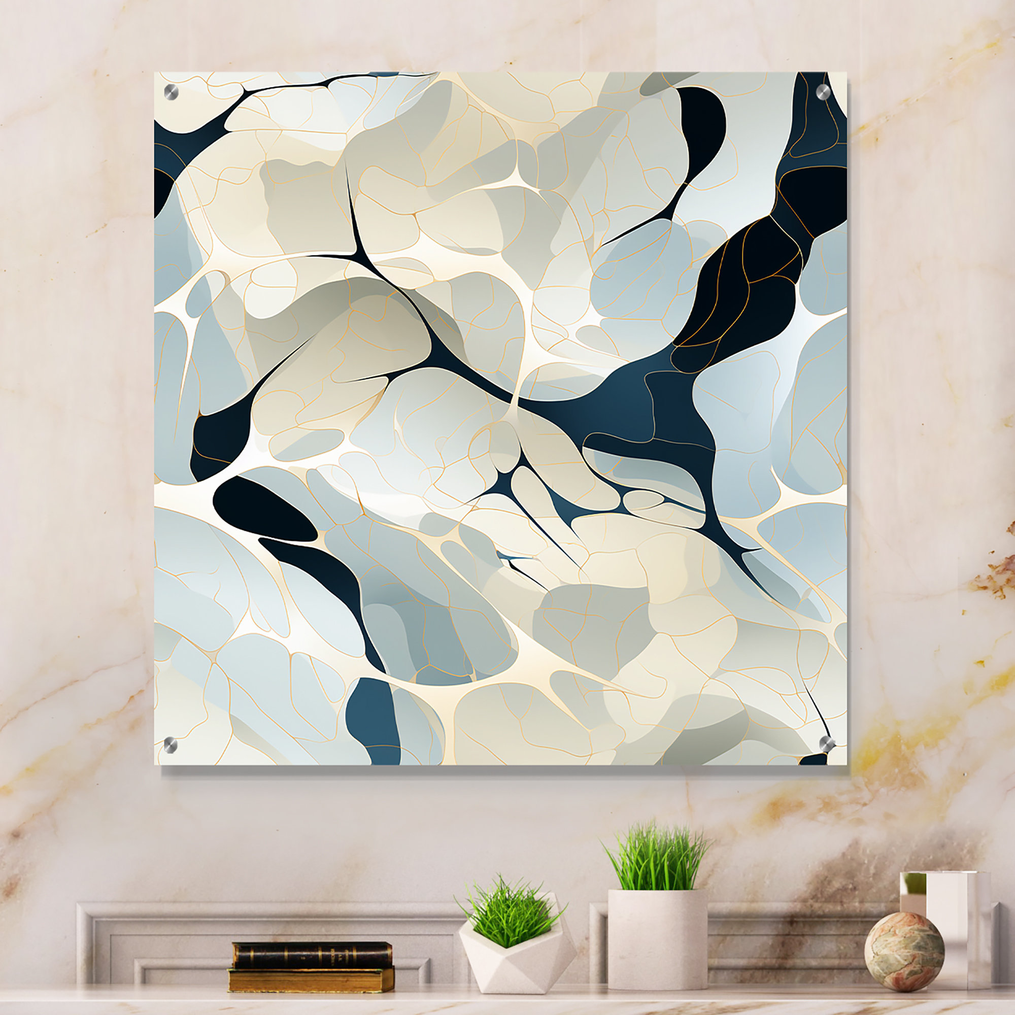 Design Art Whispering Abstraction - Abstract Acrylic Wall Art Decor ...
