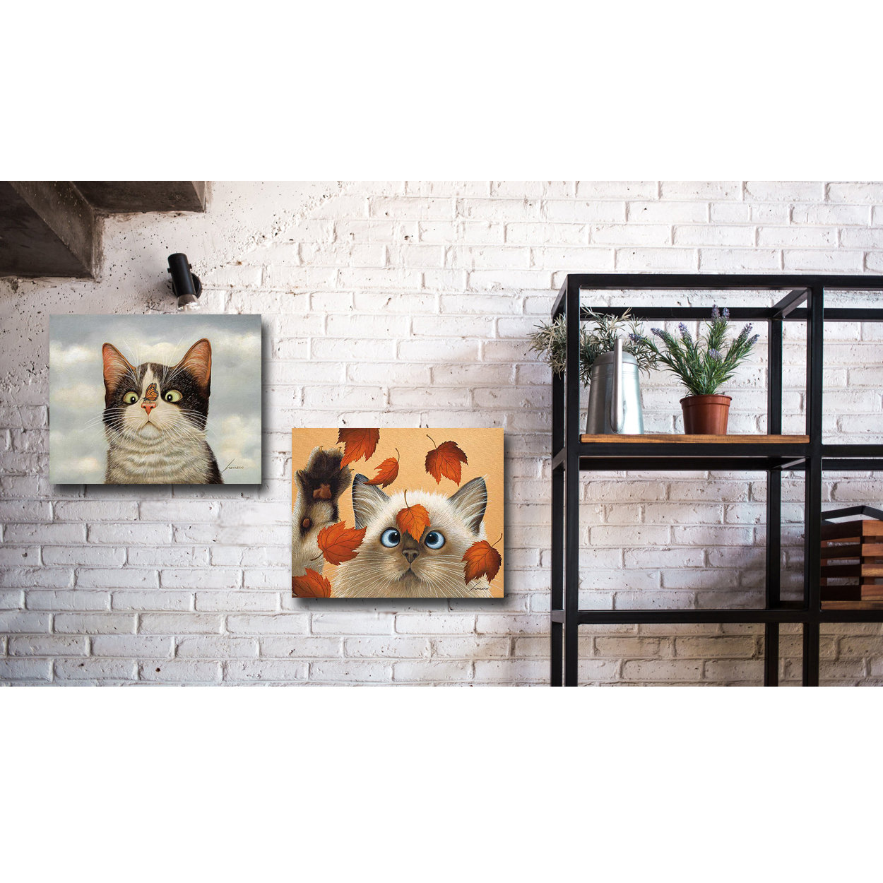 Winston Porter 'Hugo Hege & Erin Martin' 2 Piece Print Set on Wrapped ...