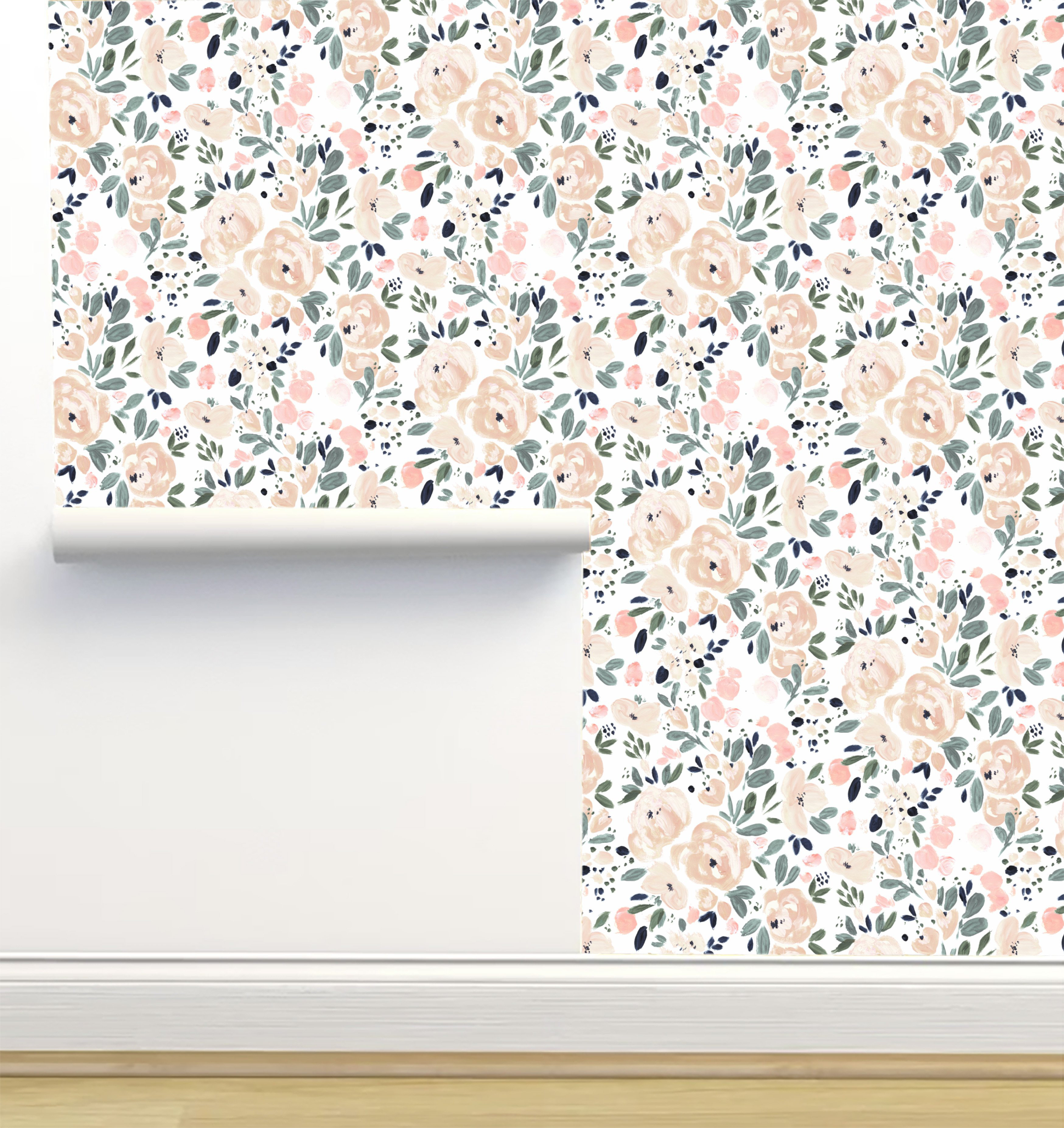 Limitless Walls Crystal W Design 6' L x 24" W Peel and Stick Wallpaper ...