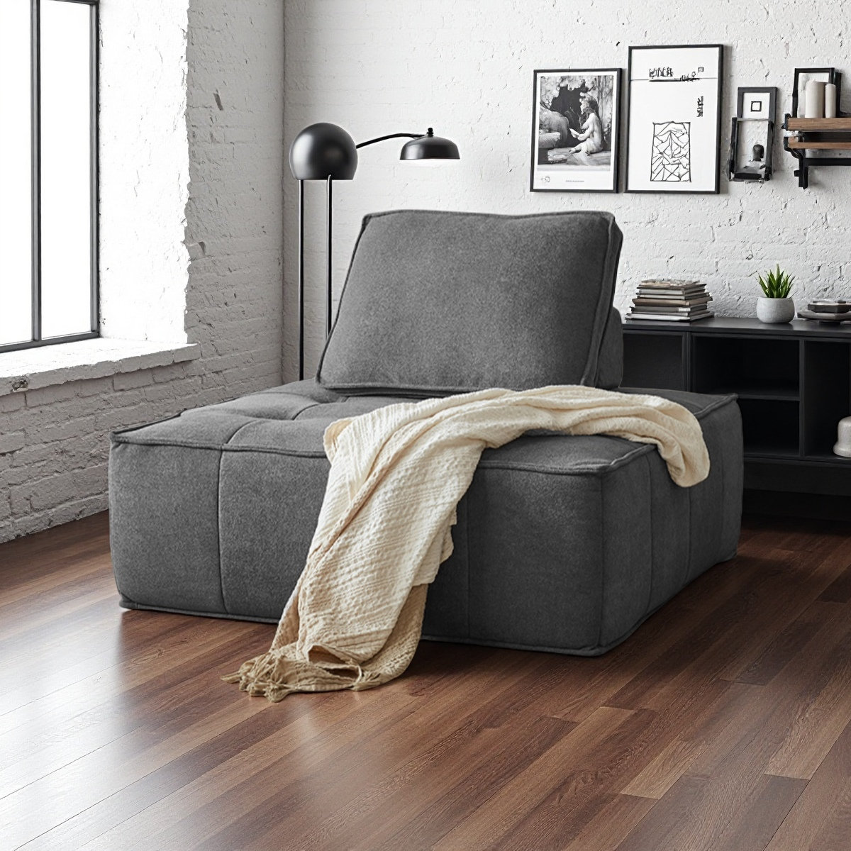 Latitude Run® Modern Compressed Velvet Fabric Sofa – Sectionals | Wayfair