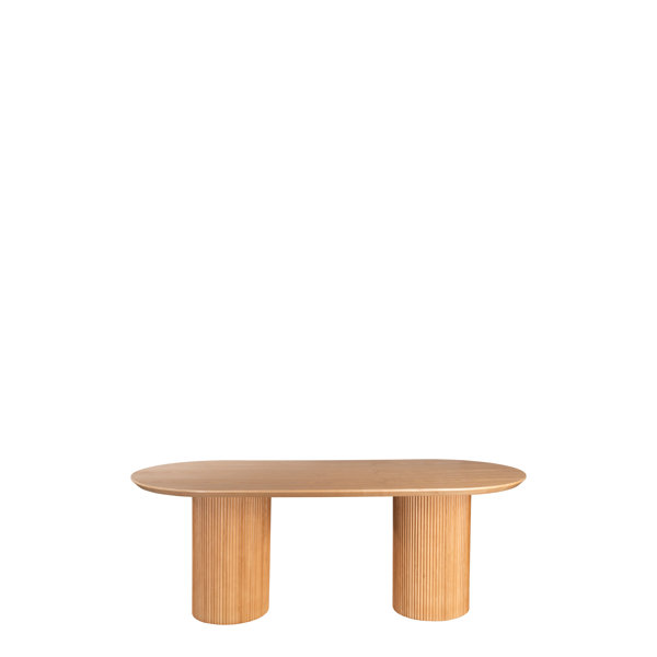 Hokku Designs Balmain Fluted Oval Dining Table| Wayfair