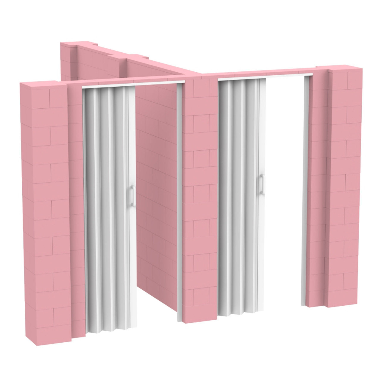 Versare Everblock T-Shaped Wall Kit With Door | Wayfair