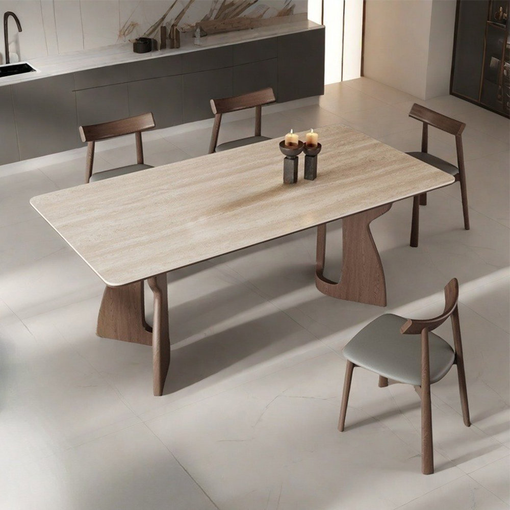 Pakloer French light luxury minimalist dining table set - Wayfair Canada