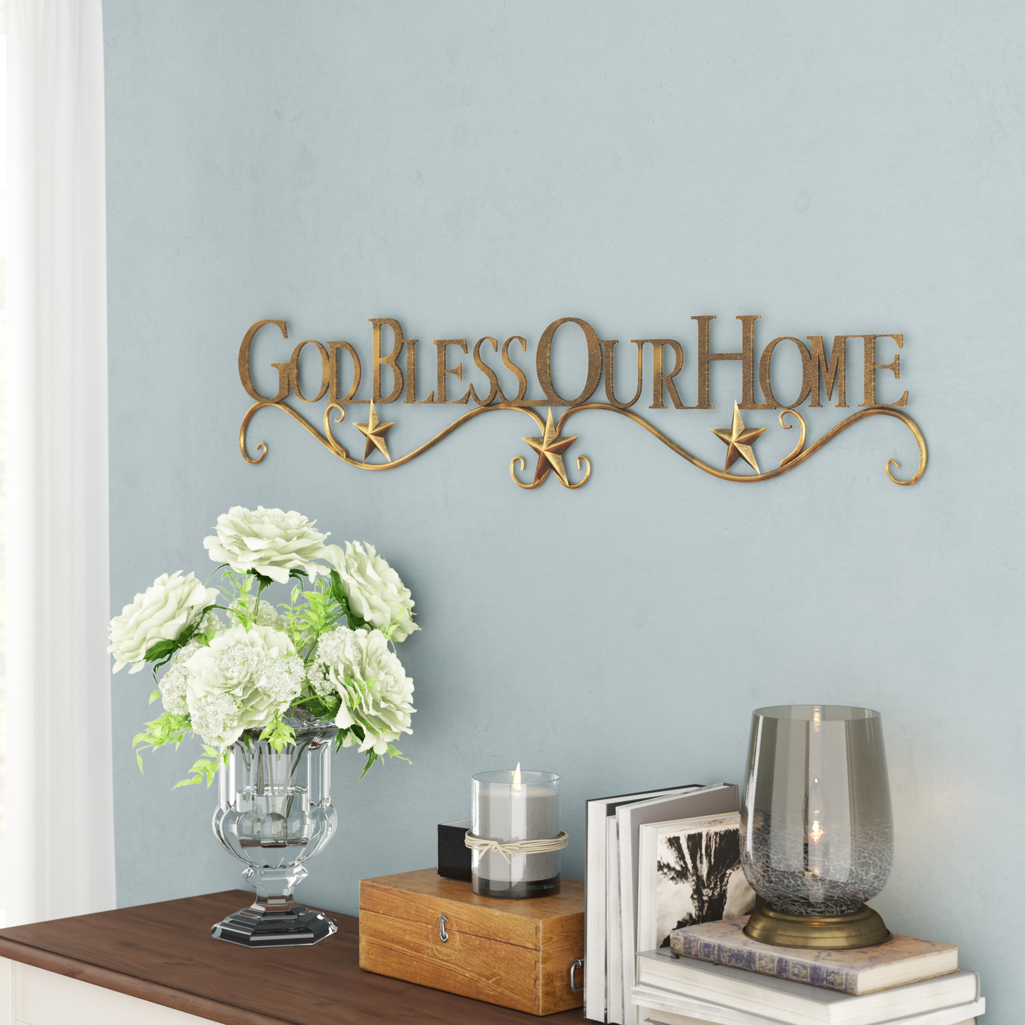 Winston Porter Metal Text Wall Decor & Reviews | Wayfair