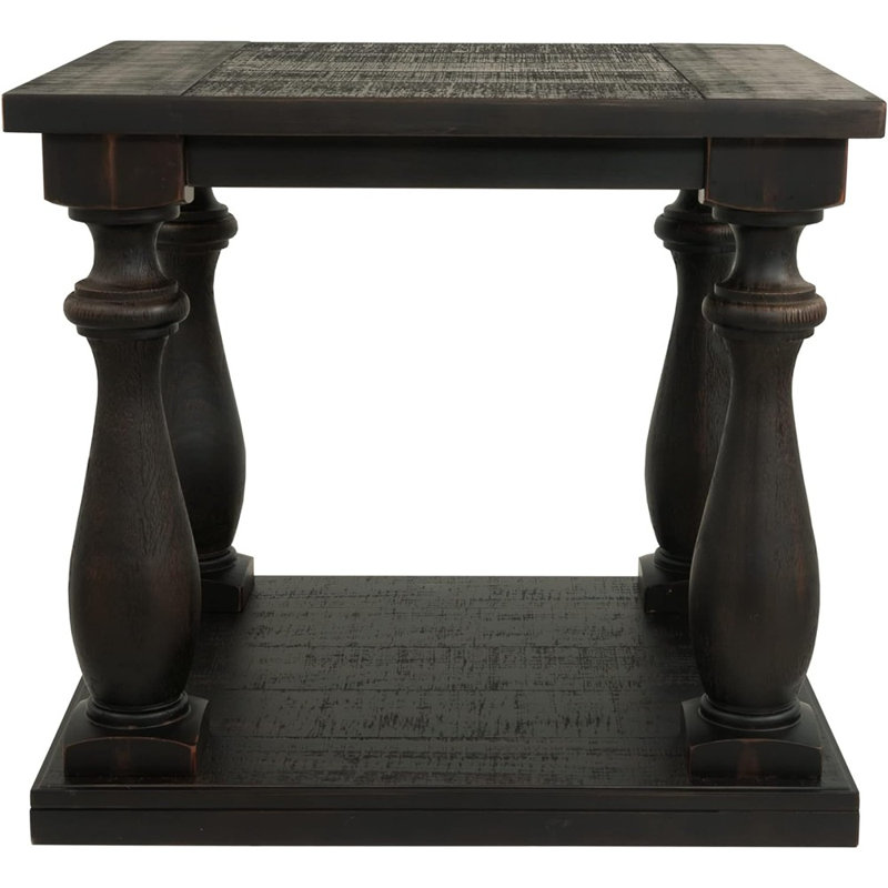 Signature Design By Ashley Mallacar Traditional Square End Table With ...