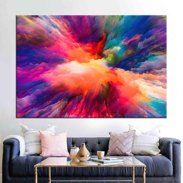 Ivy Bronx Divine Colors Wall Art Featuring A Modern Poster With A ...