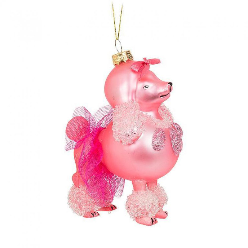 The Holiday Aisle® Poodle with Tutu Hanging Figurine Ornament | Wayfair