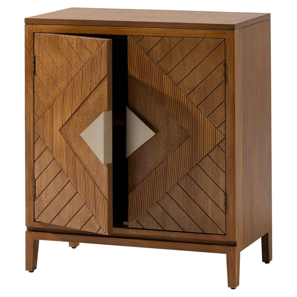 Millwood Pines Earie Farmhouse Storage Accent Textured 2-Door Cabinet ...