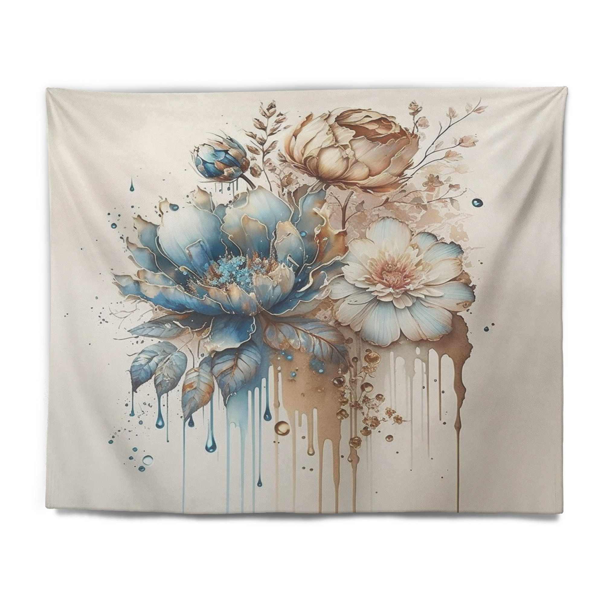 House of Hampton® Polyester Realistic Blooming Flowers III Tapestry ...