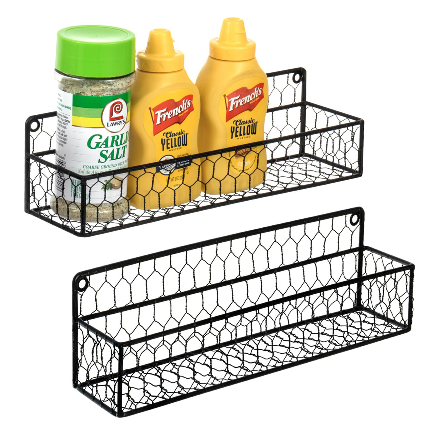 Prep & Savour 12" Light Copper Wire Chicken Coop Hanging Kitchen Spice ...