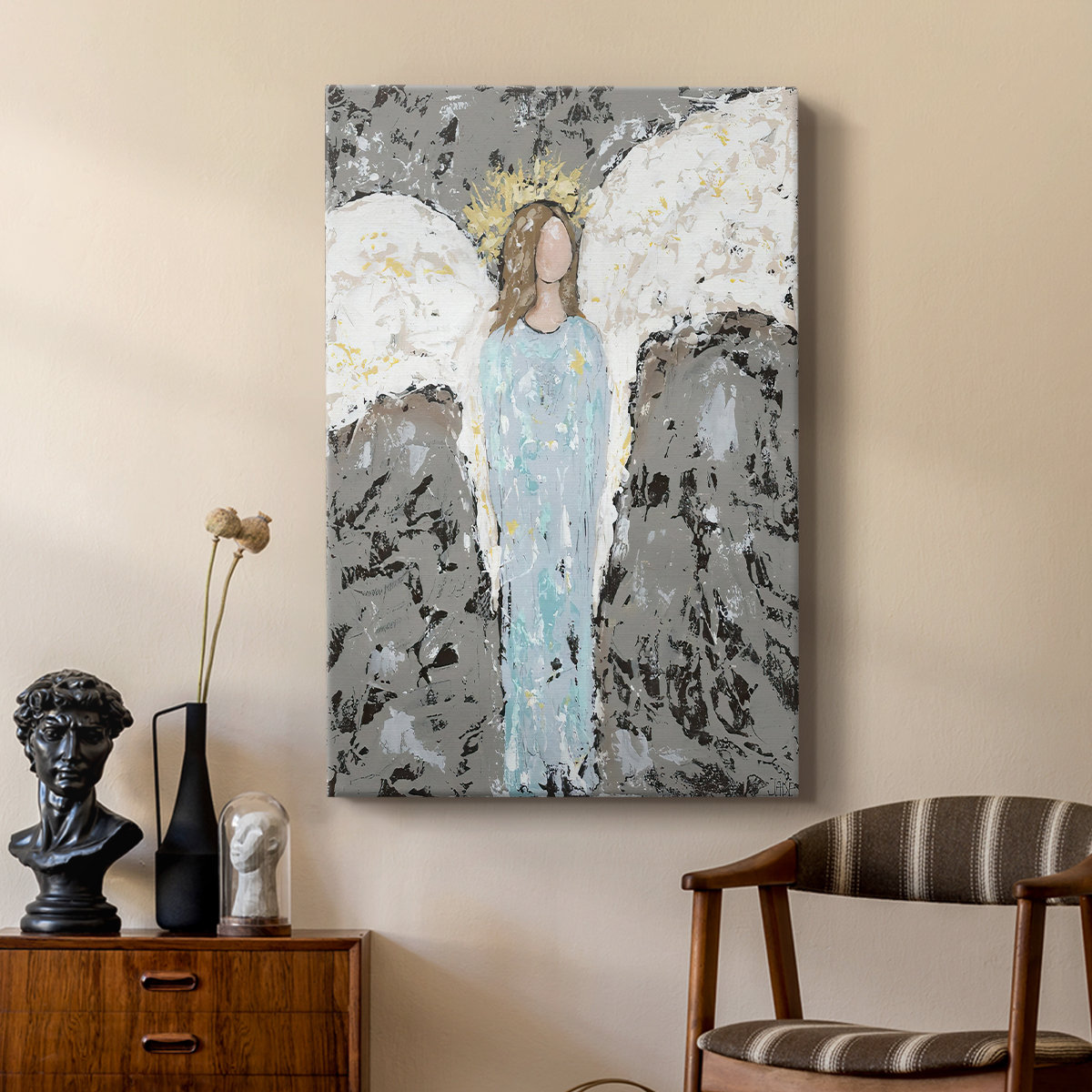 Charlton Home® Angels Everyone I -Custom Wrapped Gallery Cavas | Wayfair