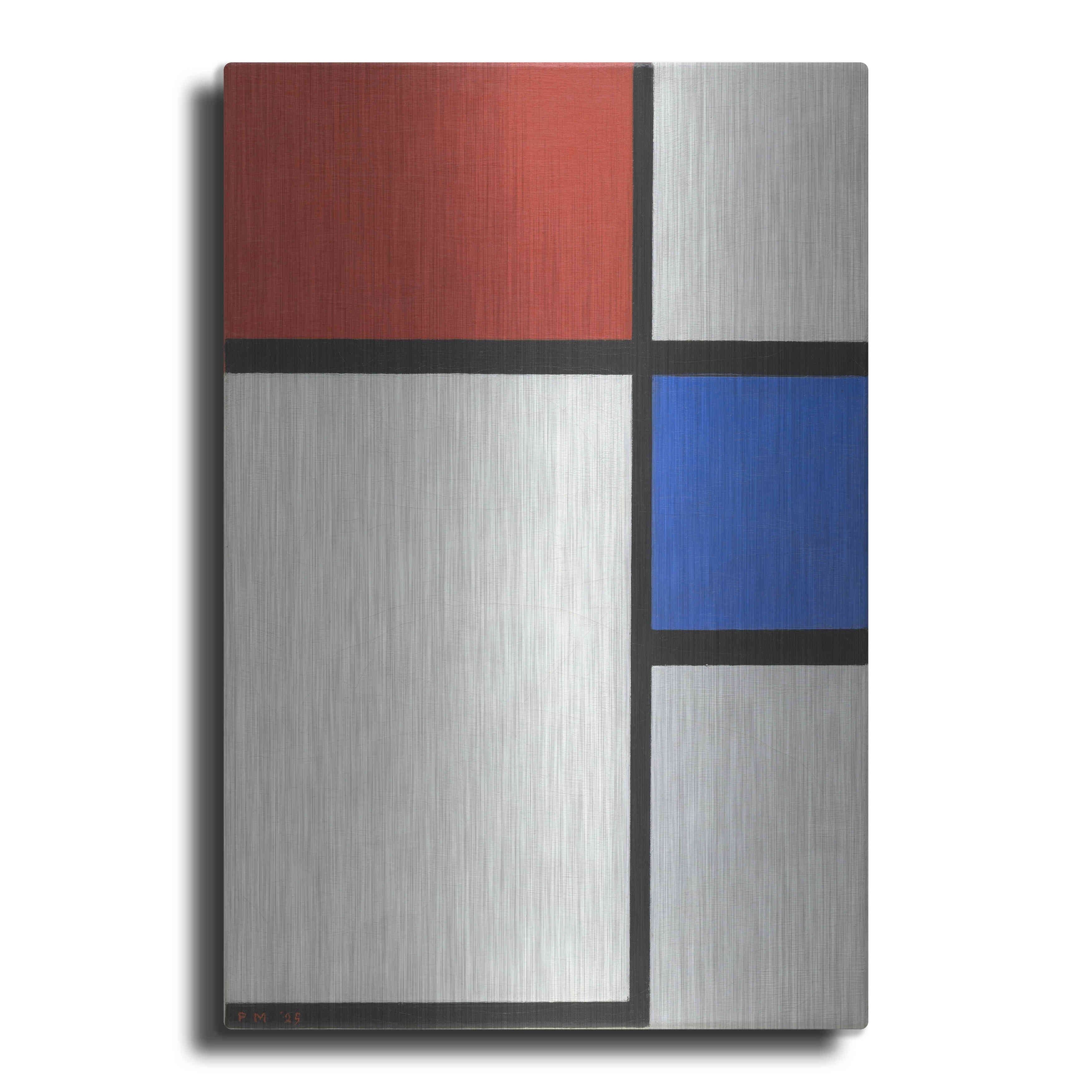 Red Barrel Studio® 'Composition No.II, with Red and Blue, 1929' by Piet ...