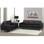 Orren Ellis Keown 3 Piece Leather Living Room Set | Wayfair