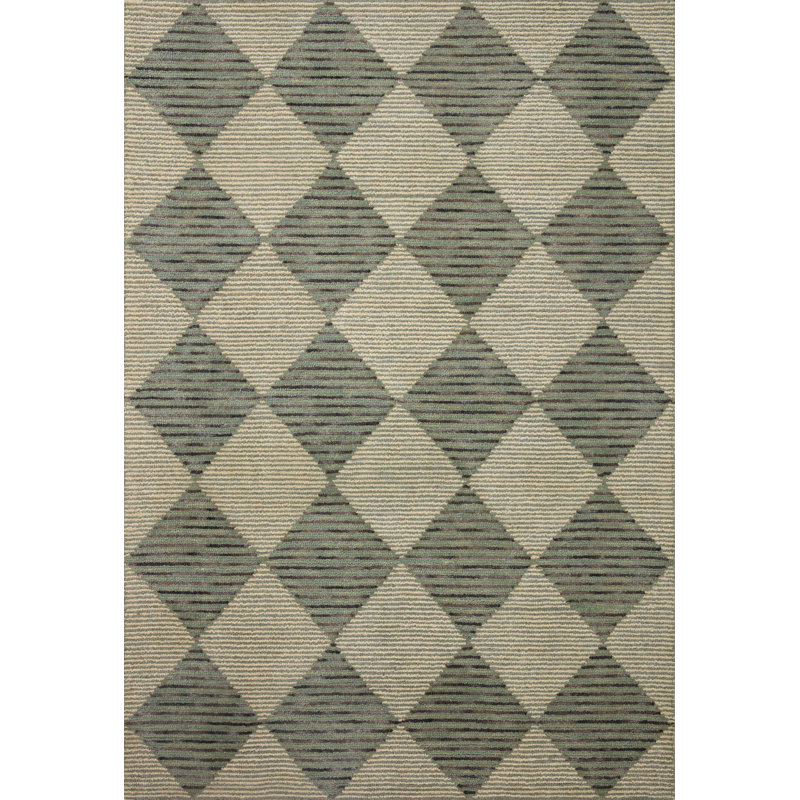 Chris Loves Julia x Loloi Francis Hand Hooked Wool Geometric Rug ...