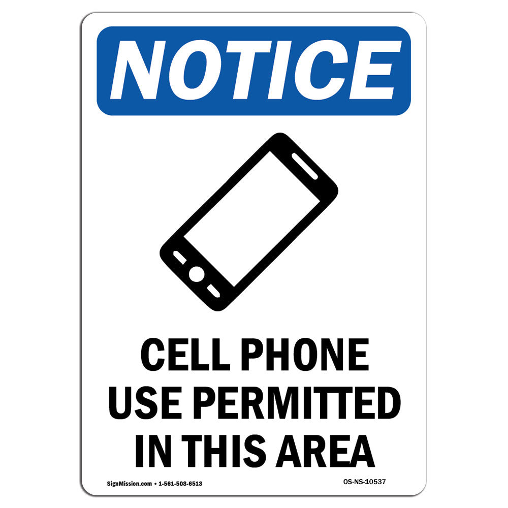 SignMission Cell Phone Use Permitted Sign - Wayfair Canada