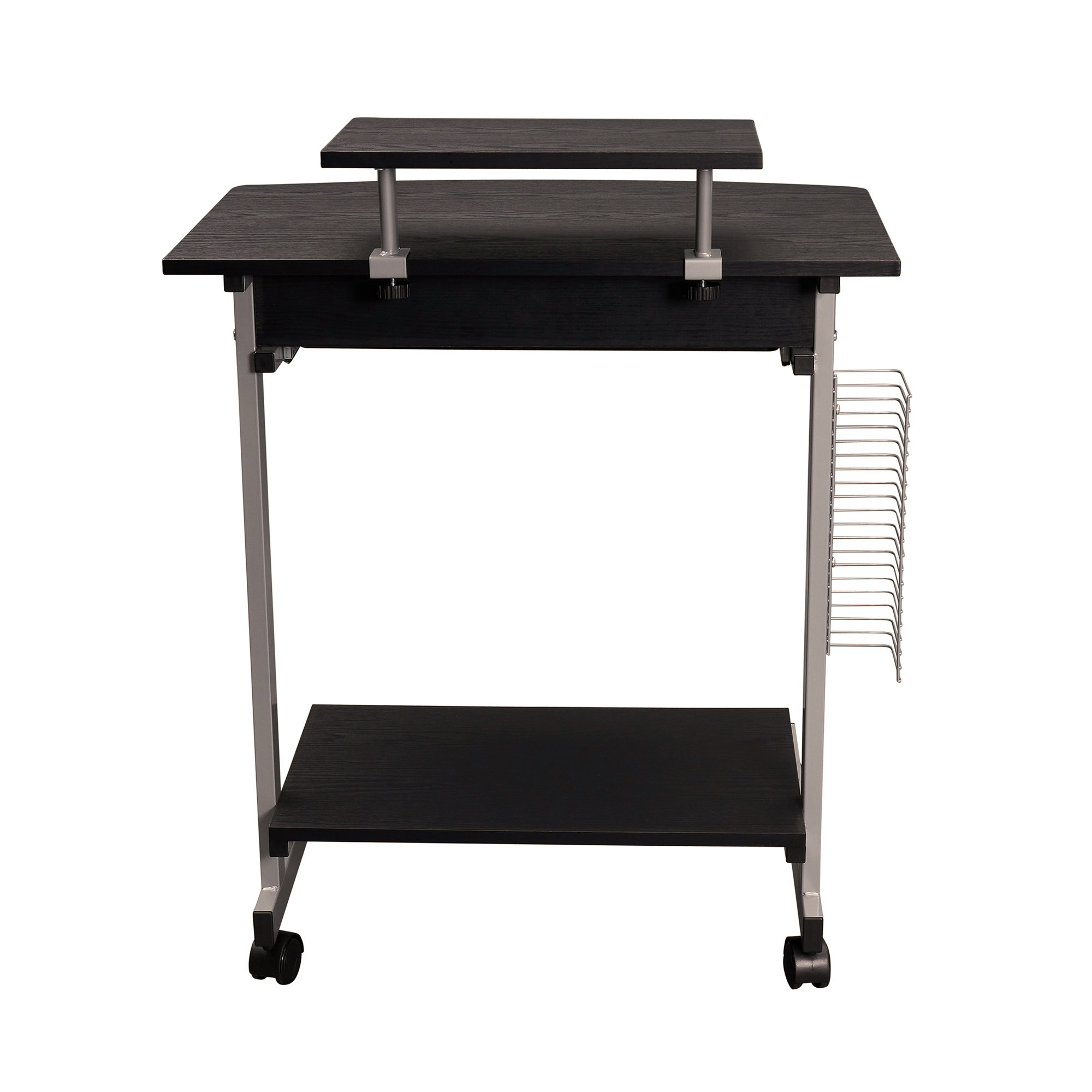 Inbox Zero Compact Computer Cart With Storage | Wayfair