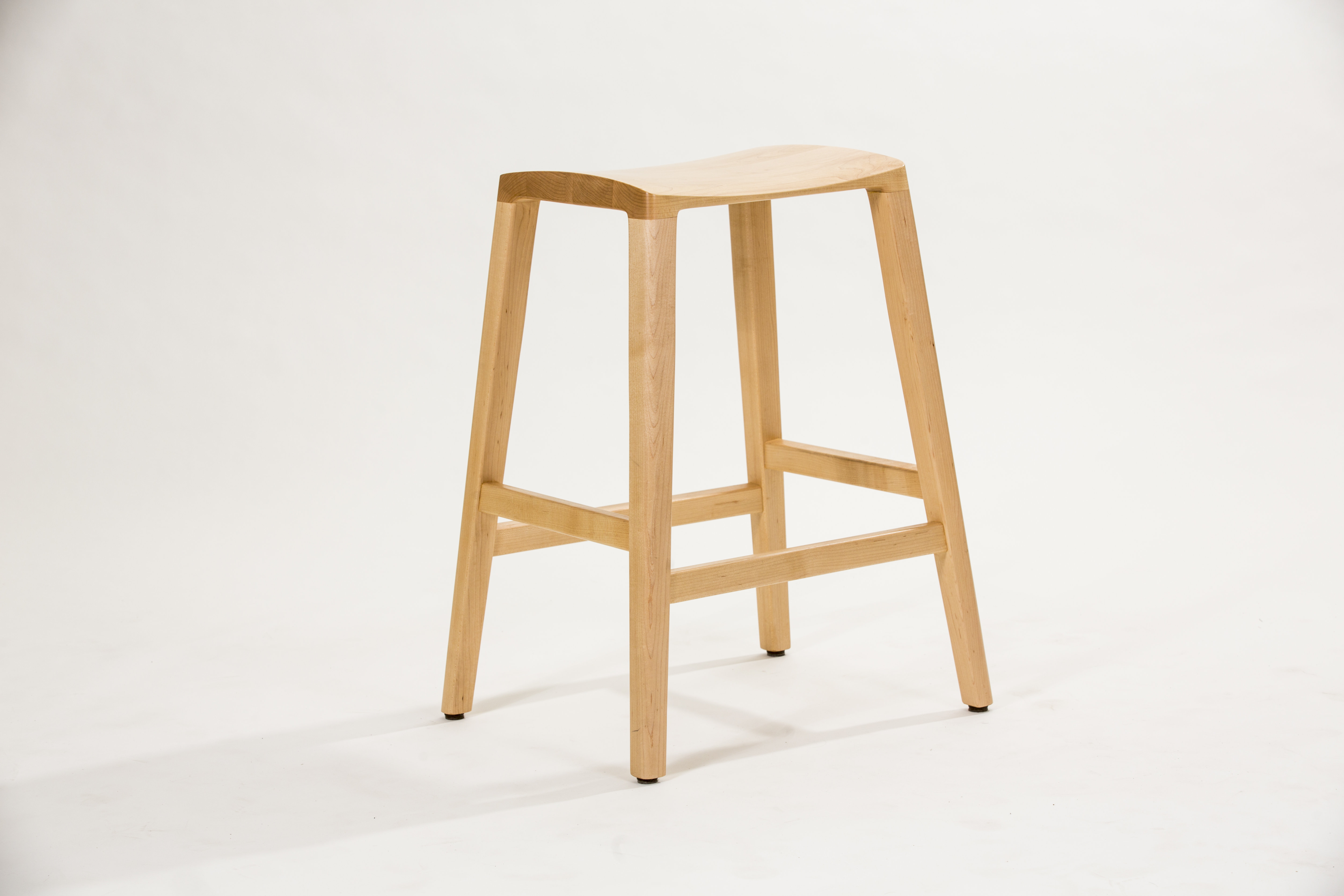 Ethan Hutchinson woodworker Solid Wood 30'' Stool | Wayfair