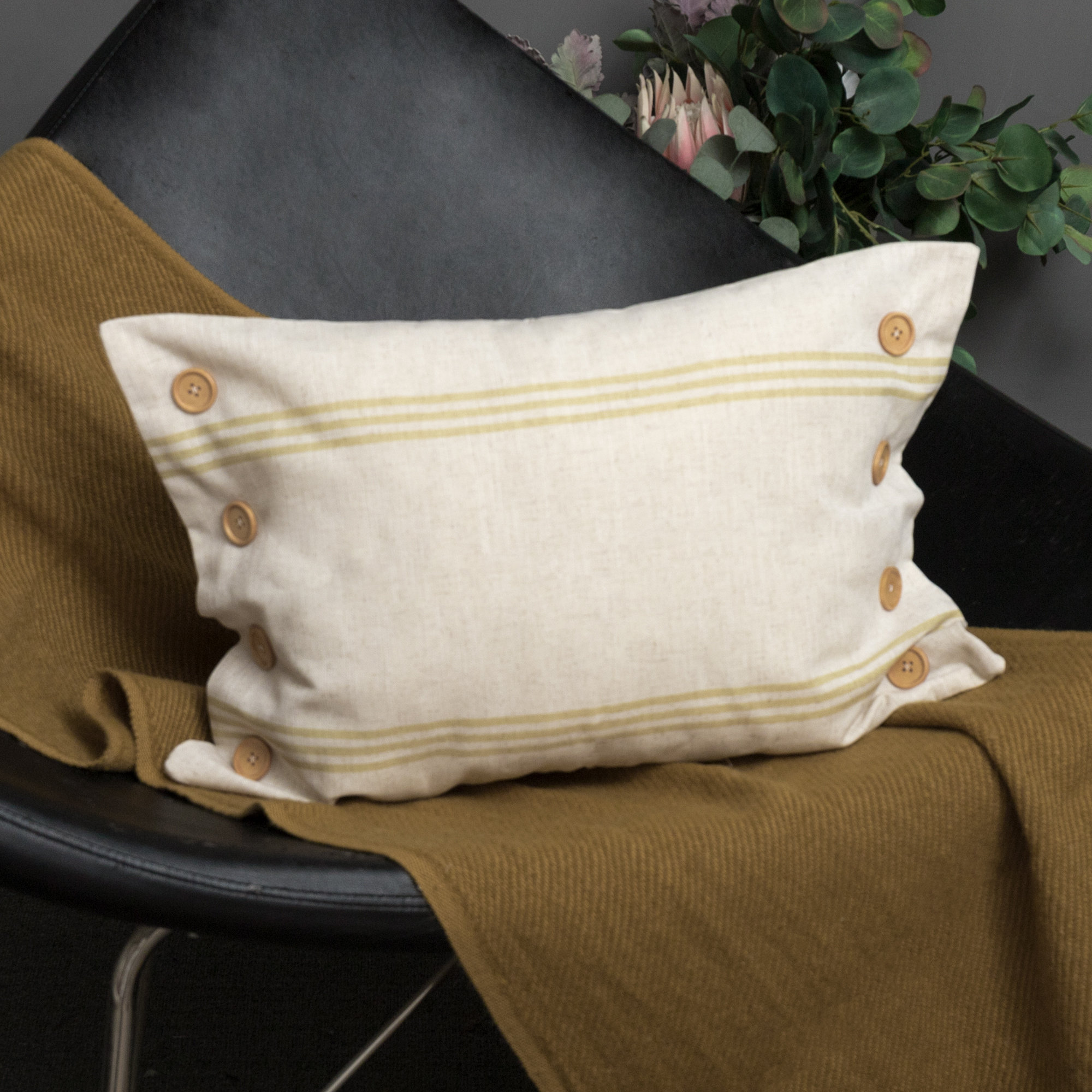 JWH Buttons Pillow Cover | Wayfair