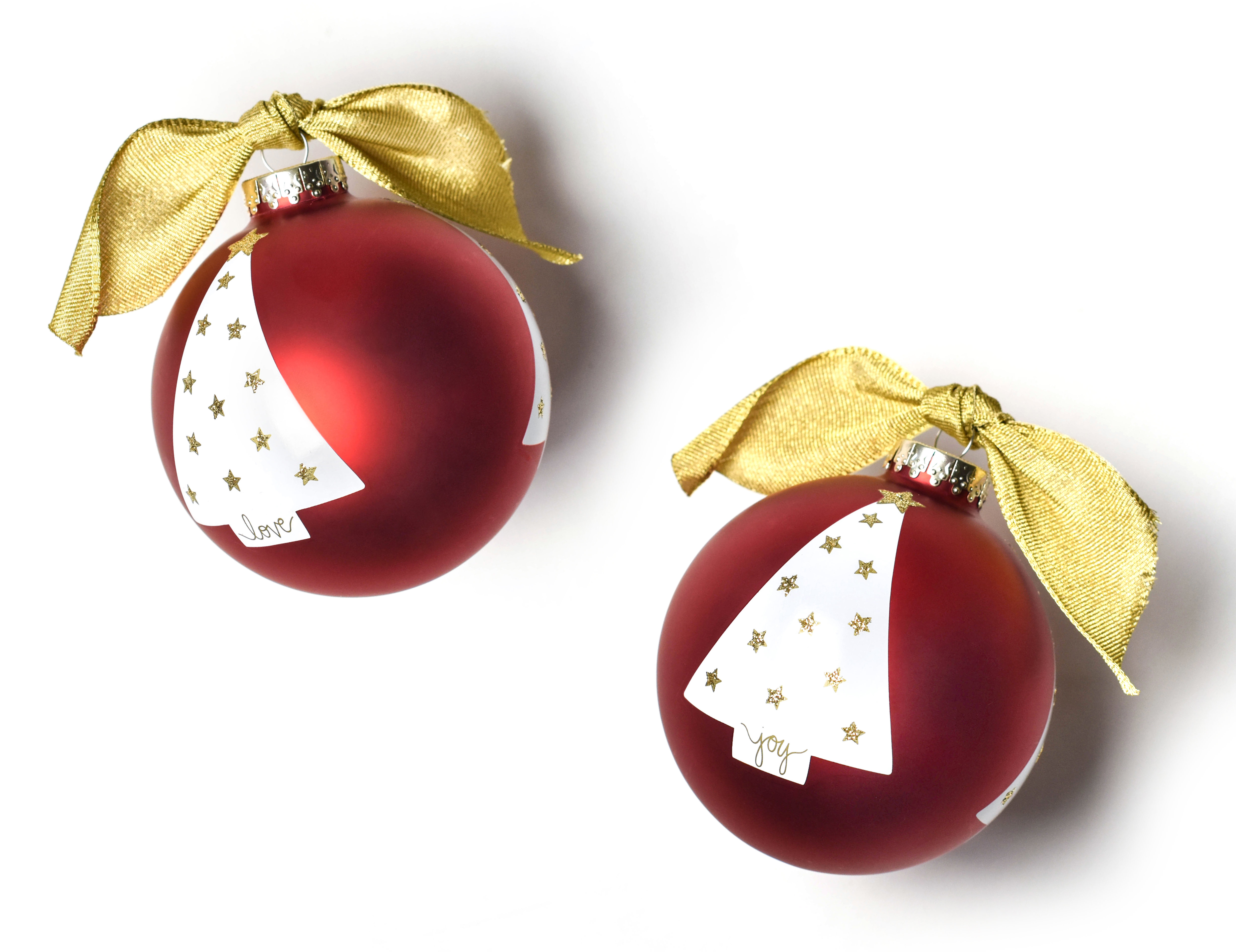 Coton Colors Peace Love Joy Luminary Tree Glass Ball Ornament - Wayfair ...