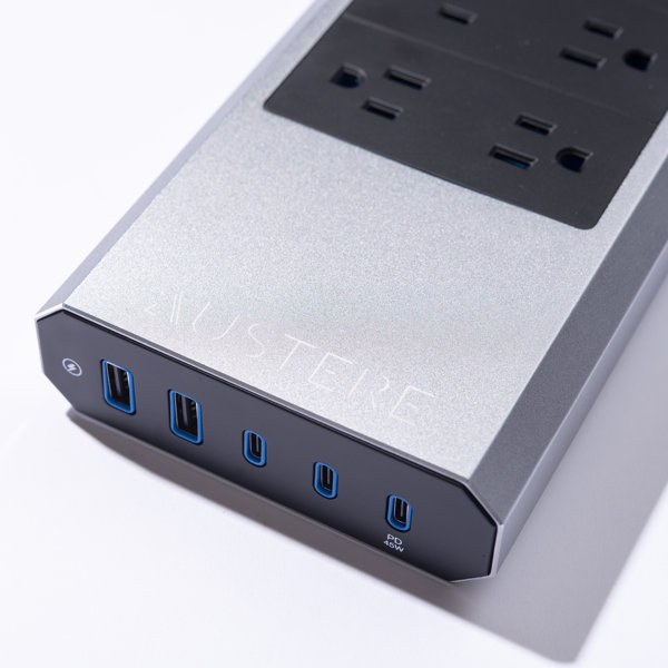 Austere VII Series Power 4,000-Joules Surge Protector Power Strip with ...
