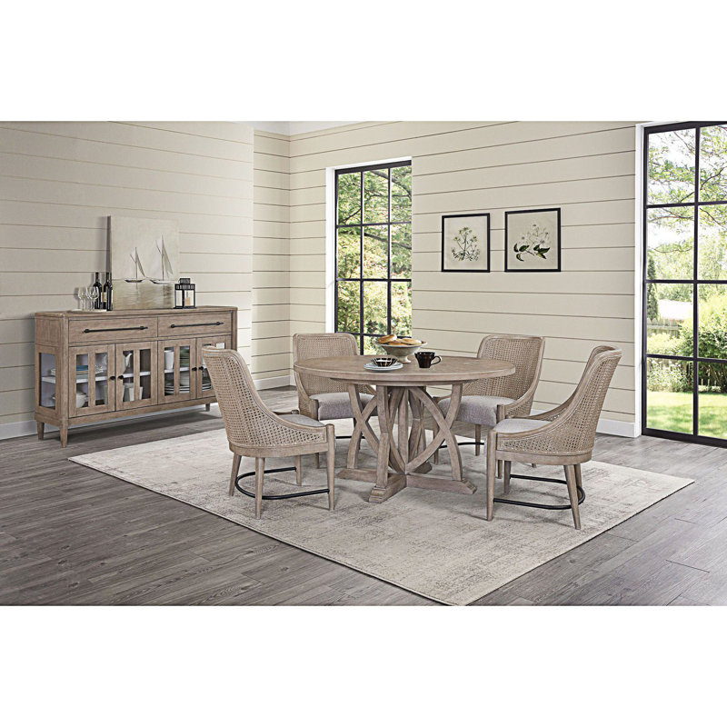 Rosalind Wheeler Round Expandable Dining Table | Wayfair